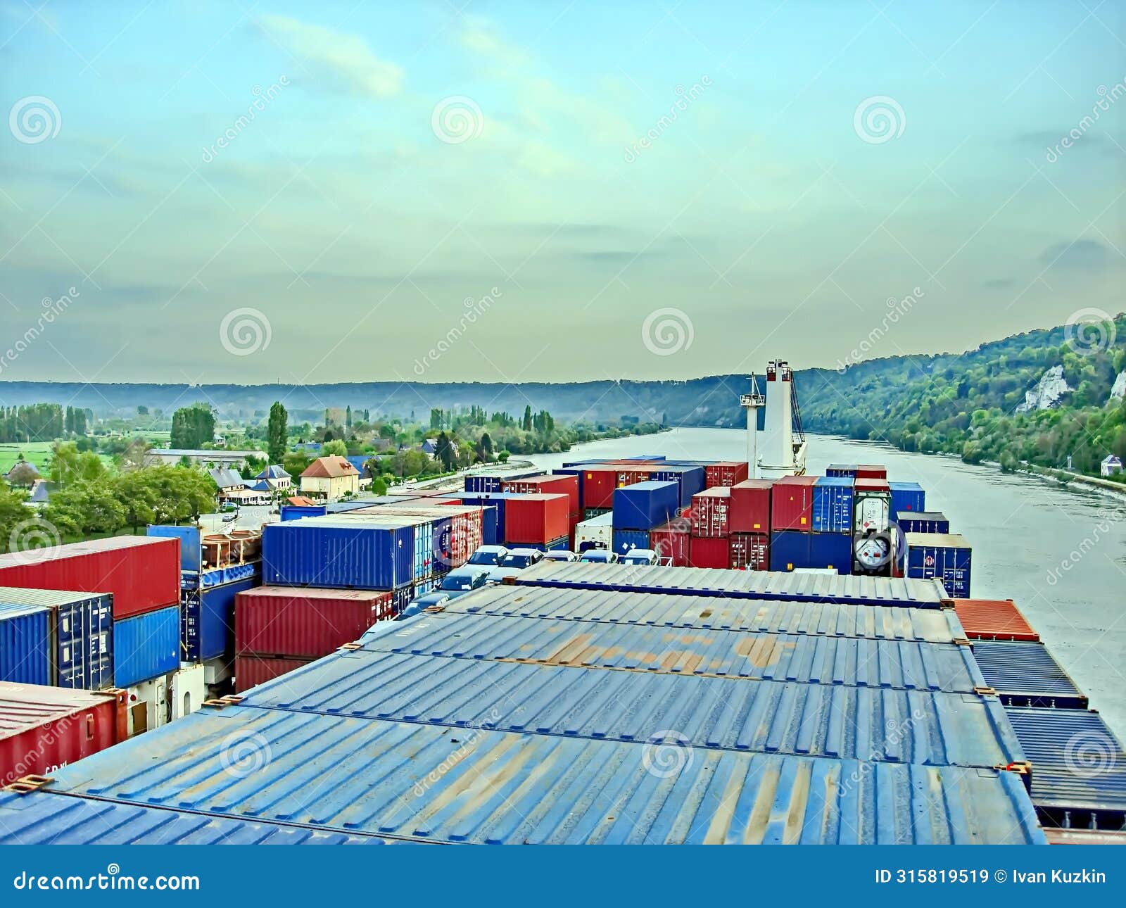 Ro-Ro Ship. the Upper and Inner Decks are Used for Loading and ...