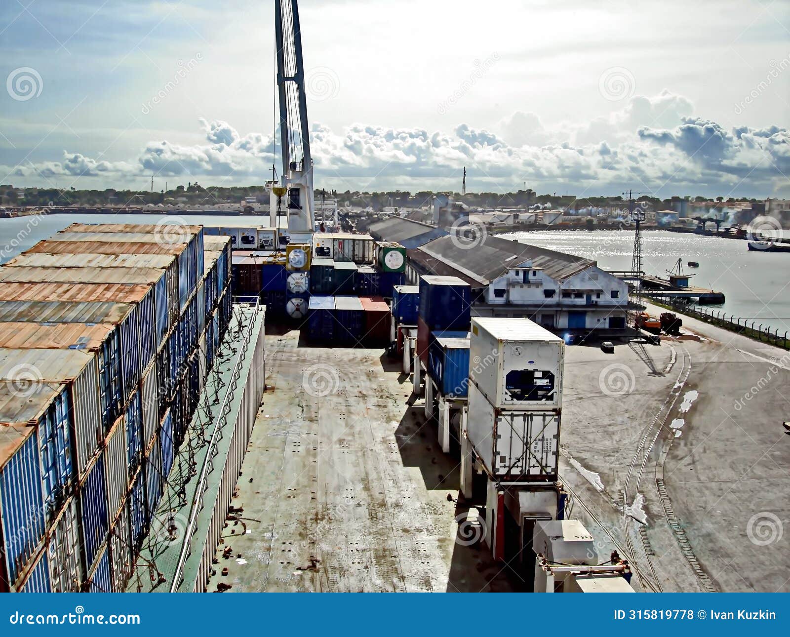 Ro-Ro Ship. the Upper and Inner Decks are Used for Loading and ...