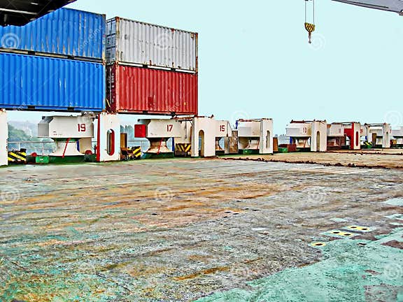 Ro-Ro Ship. the Upper and Inner Decks are Used for Loading and ...