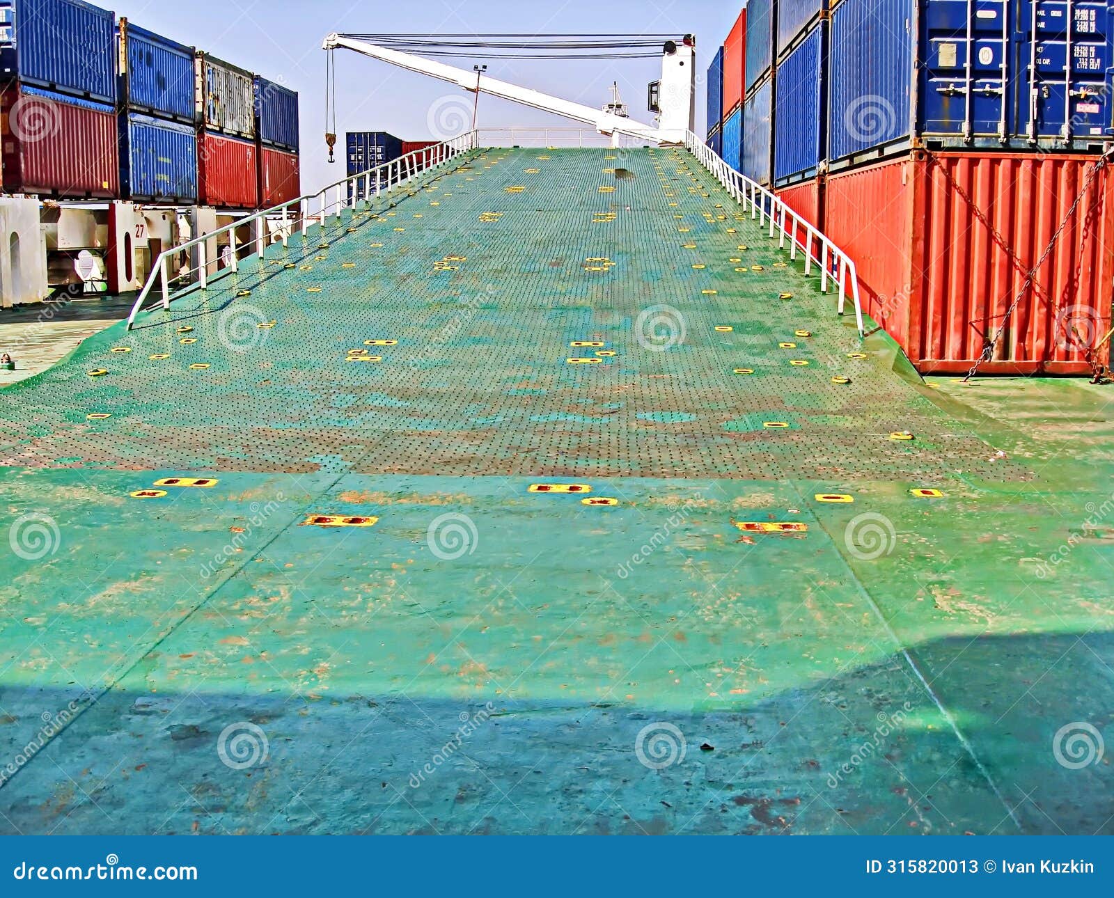 Ro-Ro Ship. the Upper and Inner Decks are Used for Loading and ...