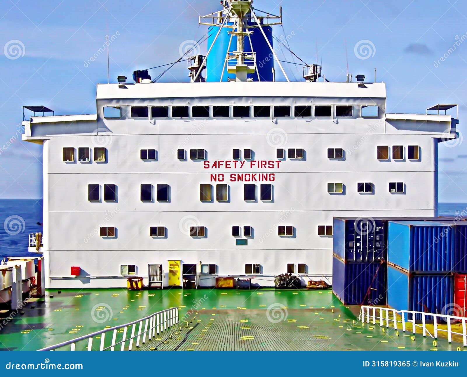 Ro-Ro Ship. the Upper and Inner Decks are Used for Loading and ...