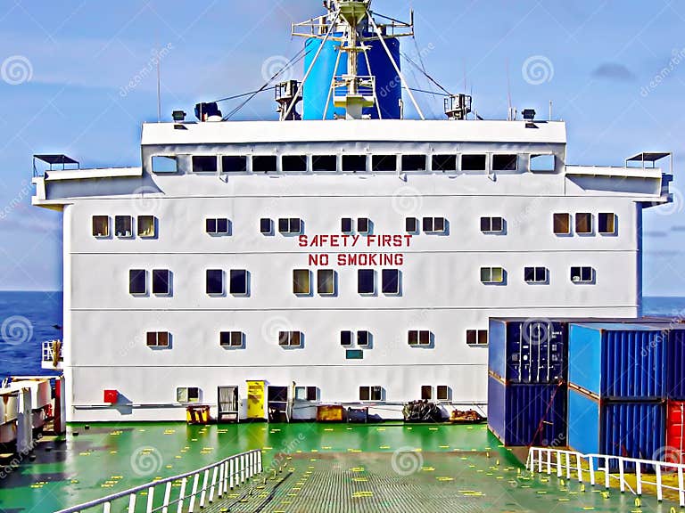 Ro-Ro Ship. the Upper and Inner Decks are Used for Loading and ...