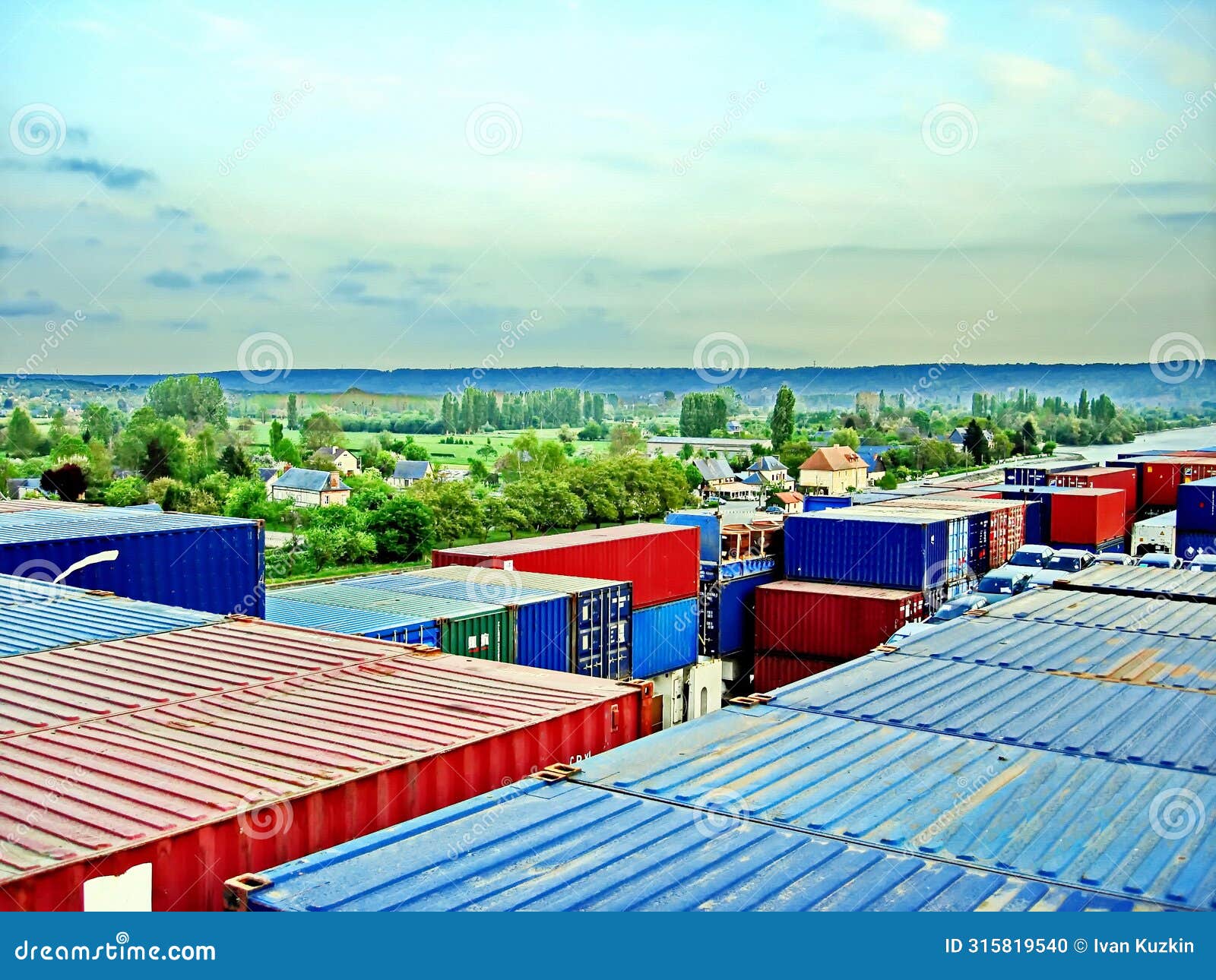 Ro-Ro Ship. the Upper and Inner Decks are Used for Loading and ...