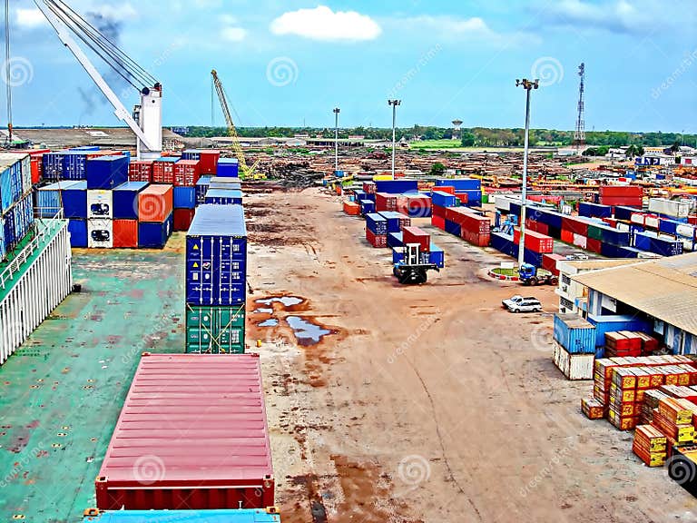 Ro-Ro Ship. the Upper and Inner Decks are Used for Loading and ...