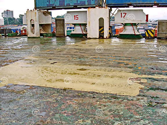 Ro-Ro Ship. the Upper and Inner Decks are Used for Loading and ...