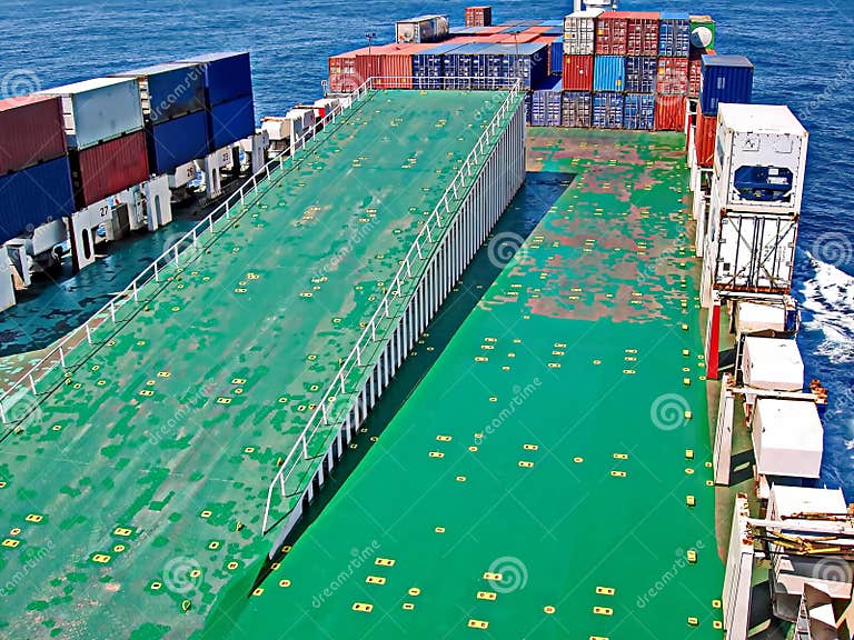 Ro-Ro Ship. the Upper and Inner Decks are Used for Loading and ...