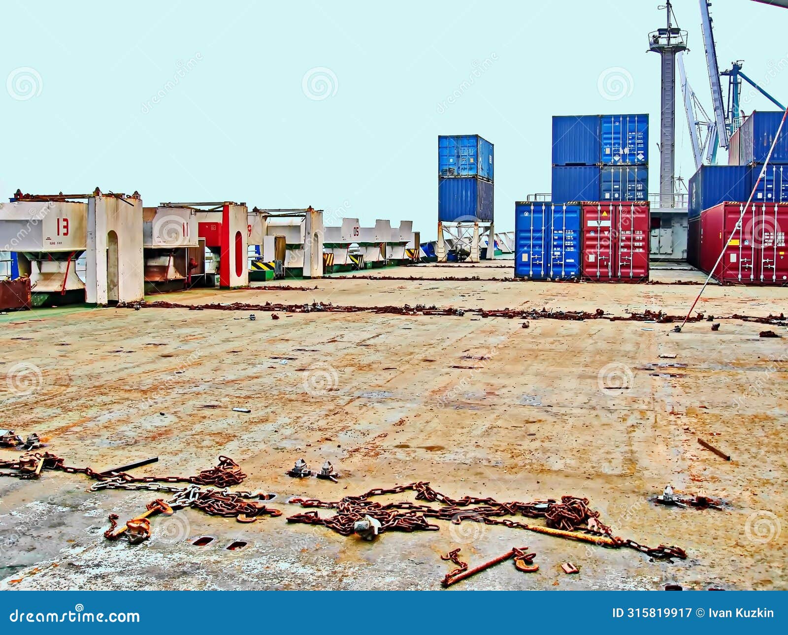 Ro-Ro Ship. the Upper and Inner Decks are Used for Loading and ...