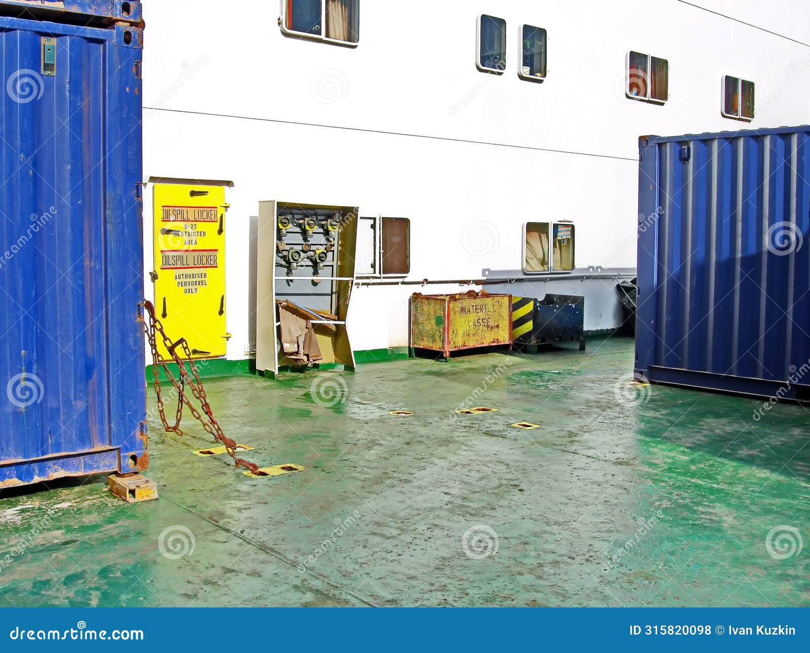 Ro-Ro Ship. the Upper and Inner Decks are Used for Loading and ...