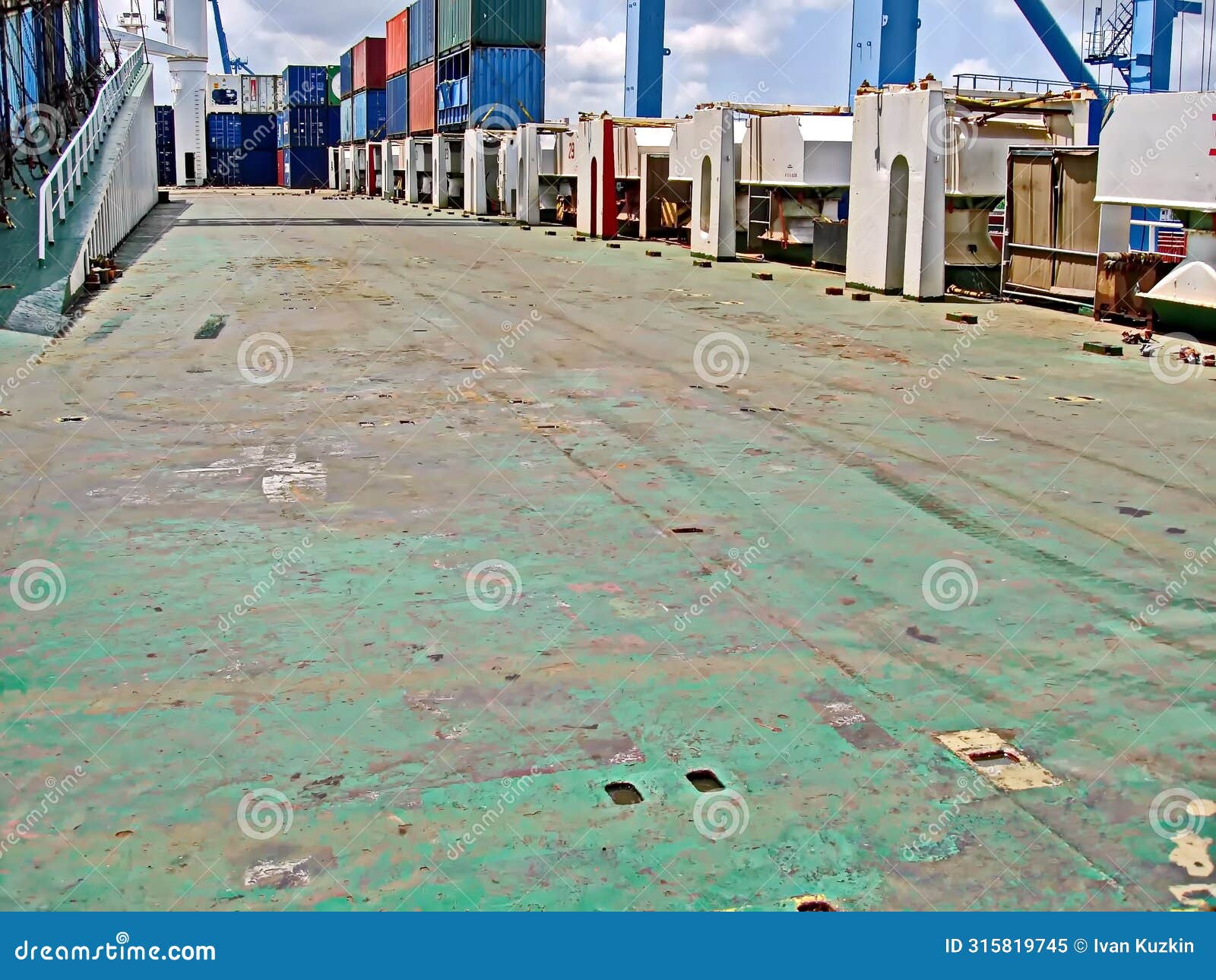 Ro-Ro Ship. the Upper and Inner Decks are Used for Loading and ...