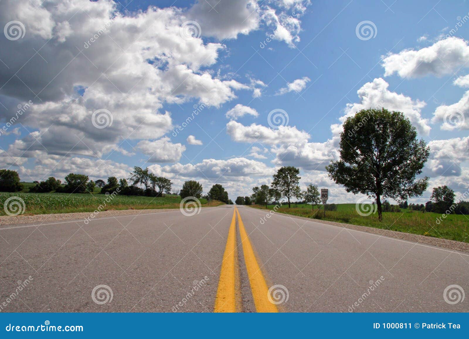 Road stock image. Image of street, blue, summer, countryside - 1000811