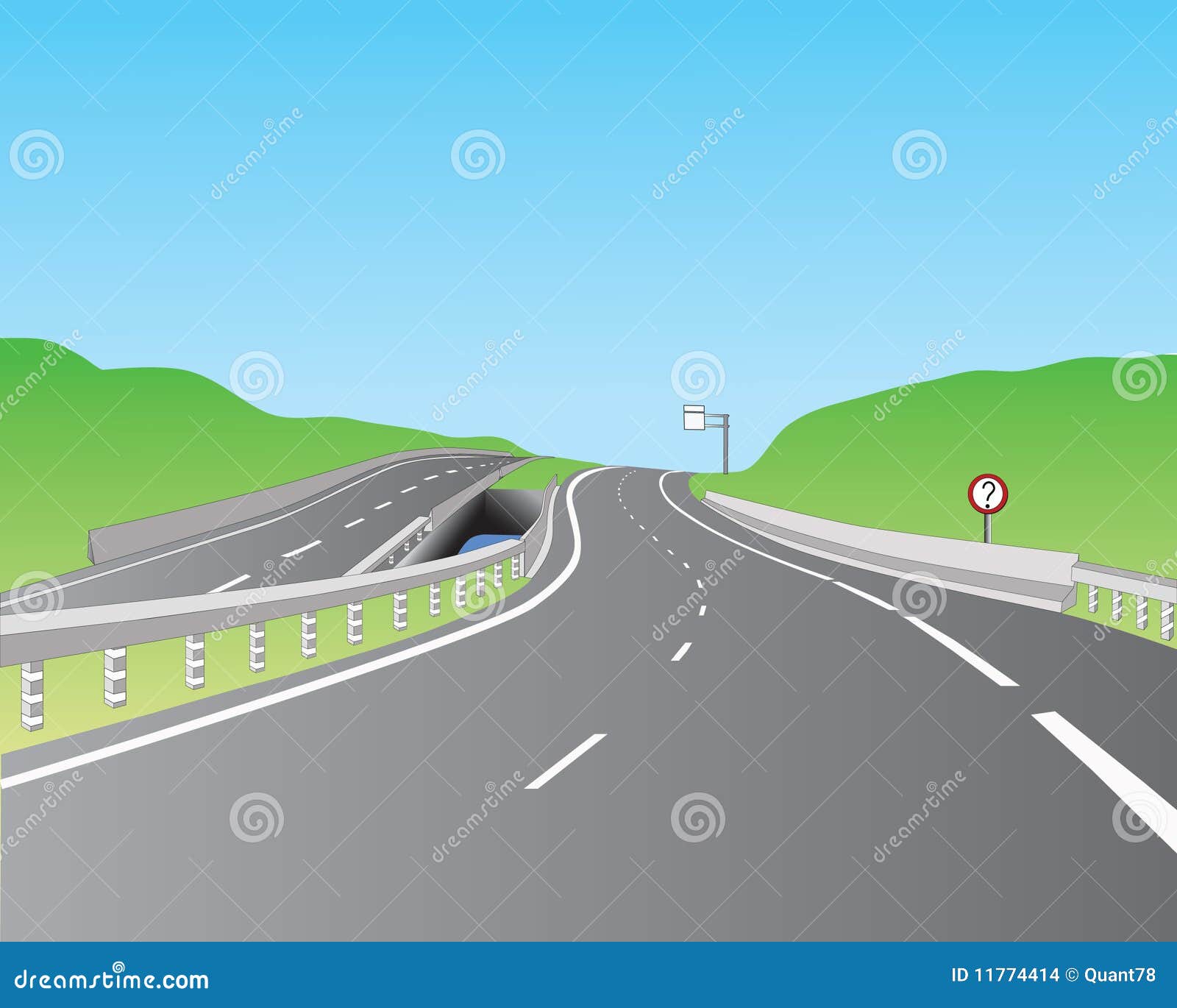 Road stock vector. Illustration of abstract, asphalt - 11774414