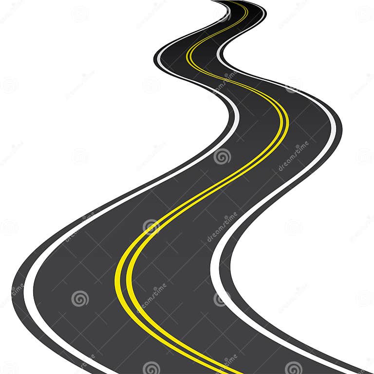 Road stock vector. Illustration of graphic, element, drawing - 24116459