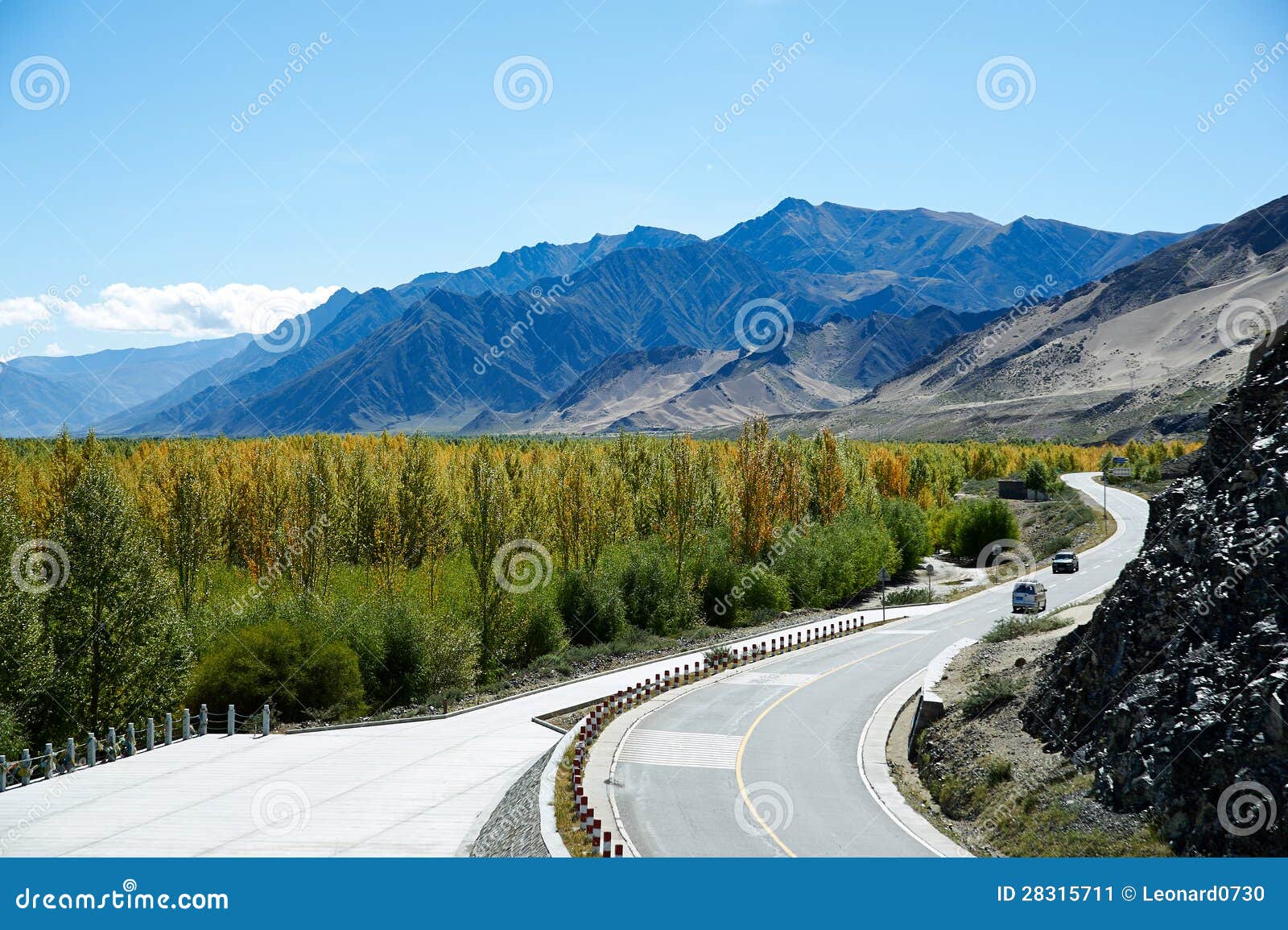 Road stock image. Image of hill, nature, tibet, cliff - 28315711