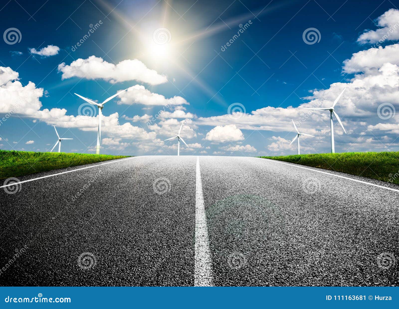 Road ahead into the future stock image. Image of horizon - 111163681