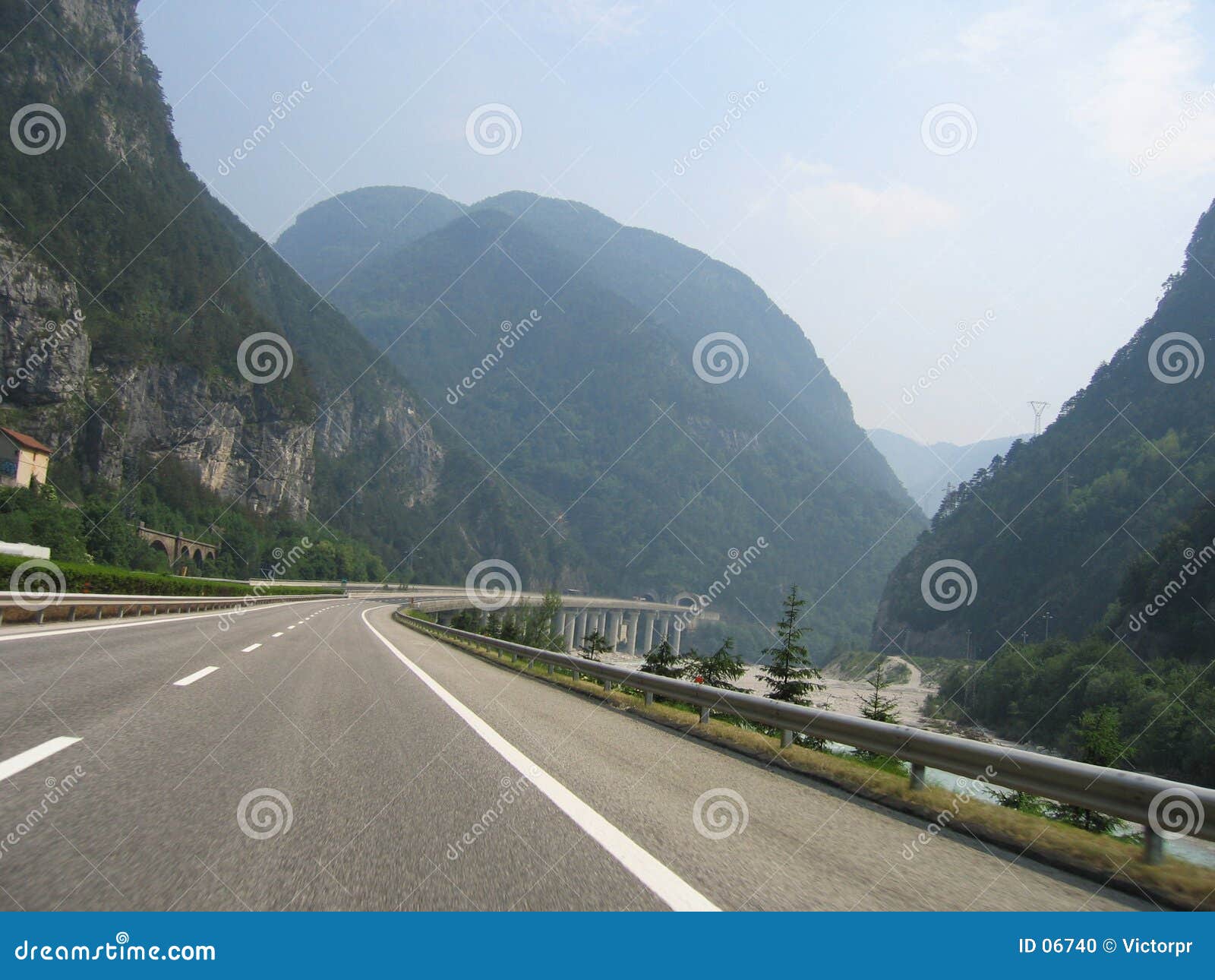 Road in Alps stock photo. Image of drive, highway, auto, tree - 6740