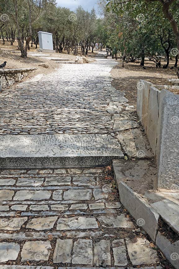 Road of ancient greece stock photo. Image of europe, culture - 93179884