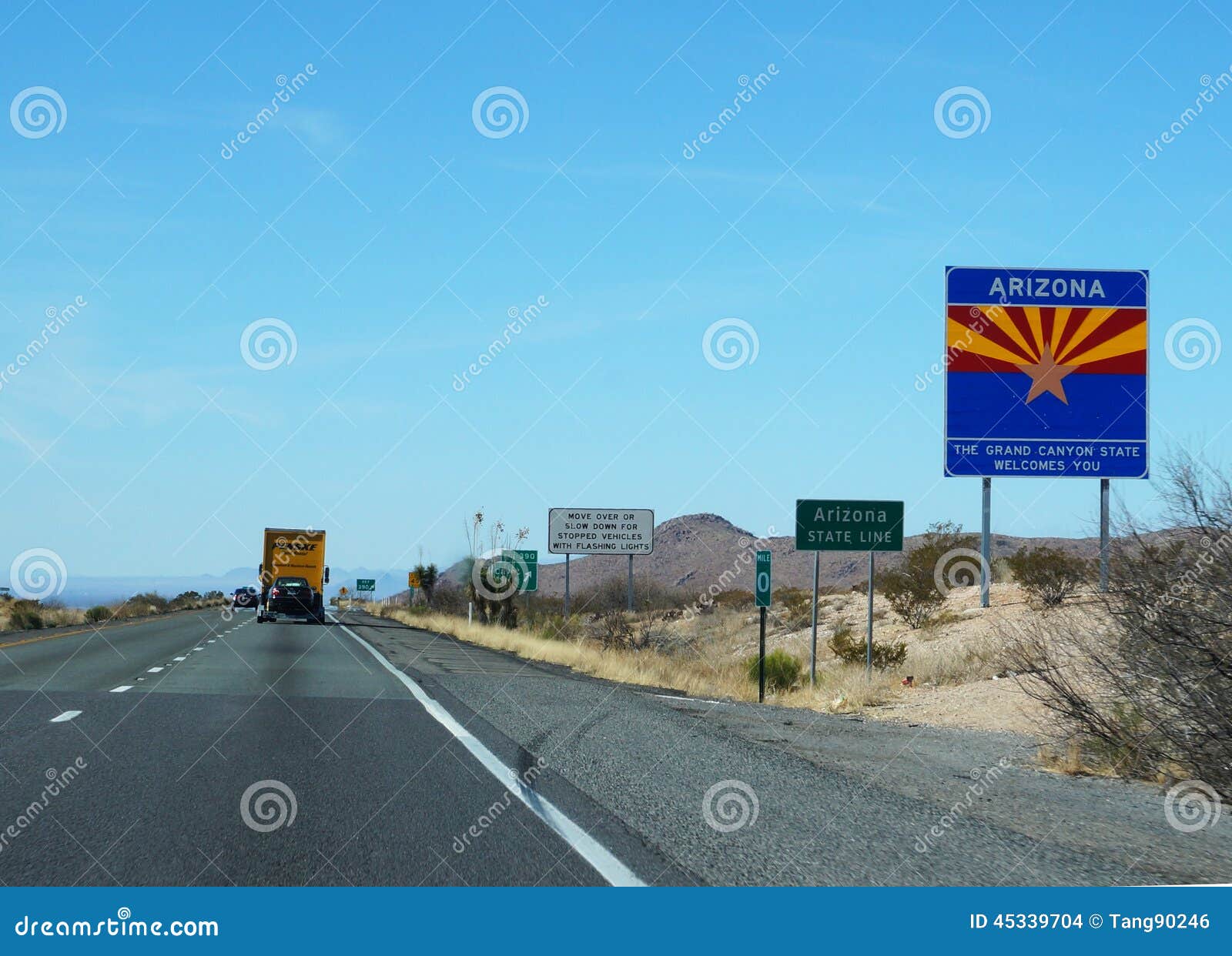 Road in Arizona state editorial stock image. Image of rural - 45339704