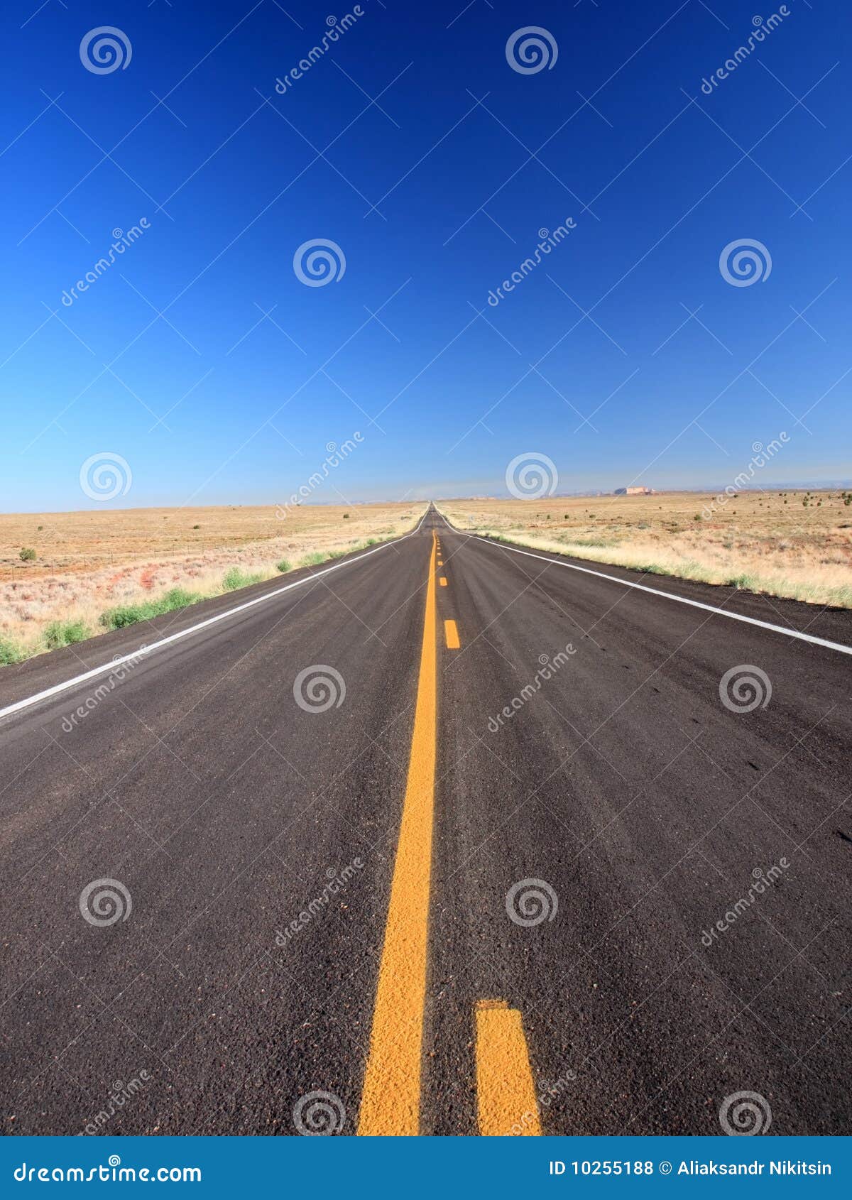 Road in Arizona Vertical View Stock Photo - Image of transportation ...
