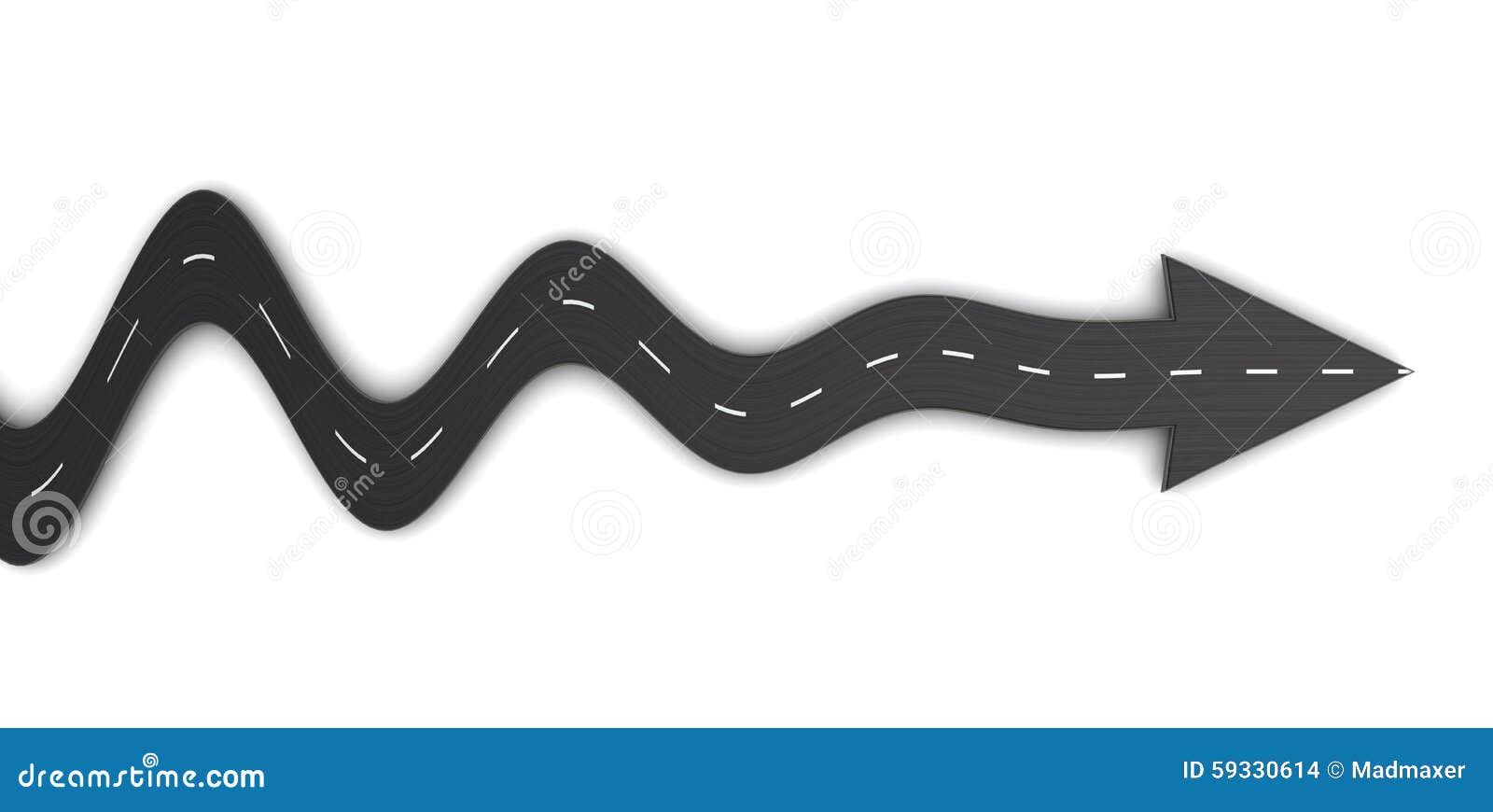 Road arrow stock illustration. Illustration of highway - 59330614