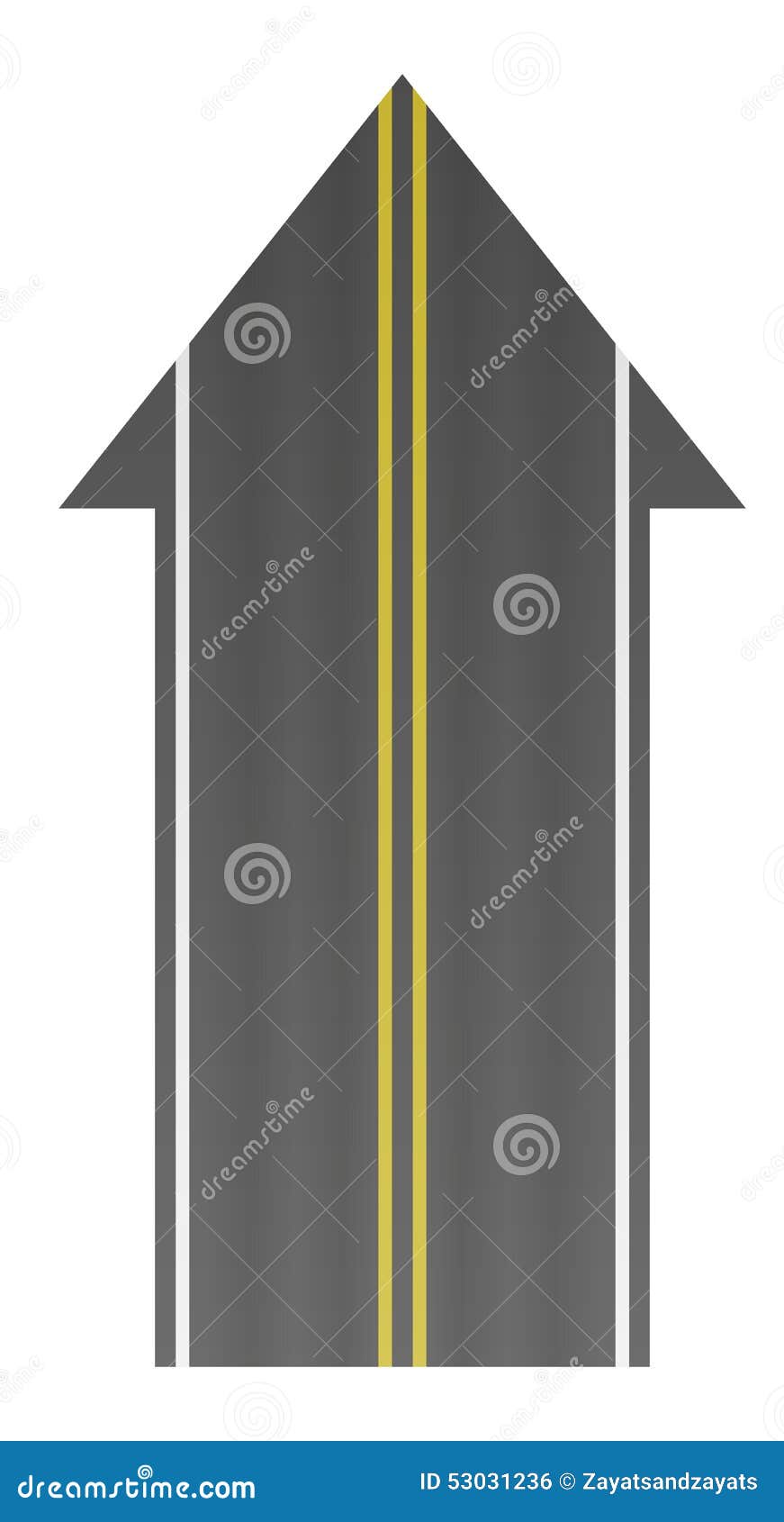 Road arrow stock vector. Illustration of vector, design - 53031236