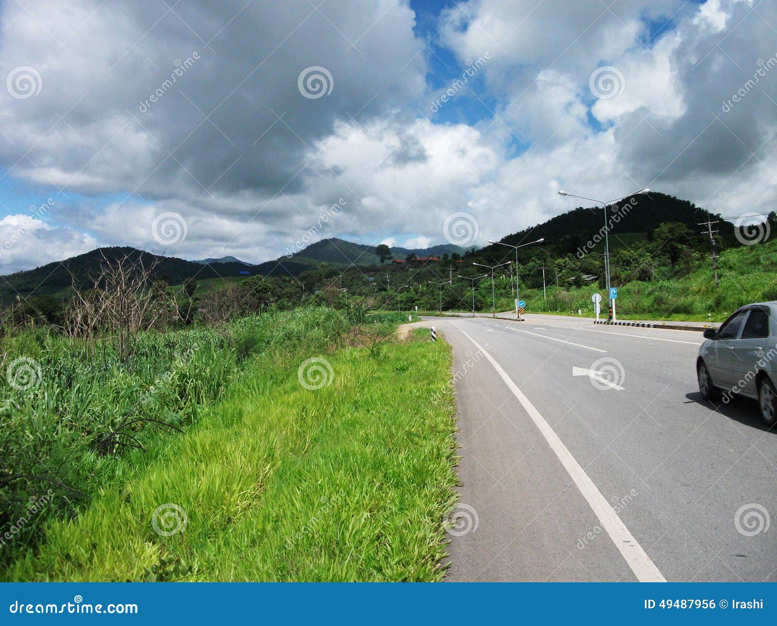 Road stock photo. Image of road, trough, summer, forest - 49487956
