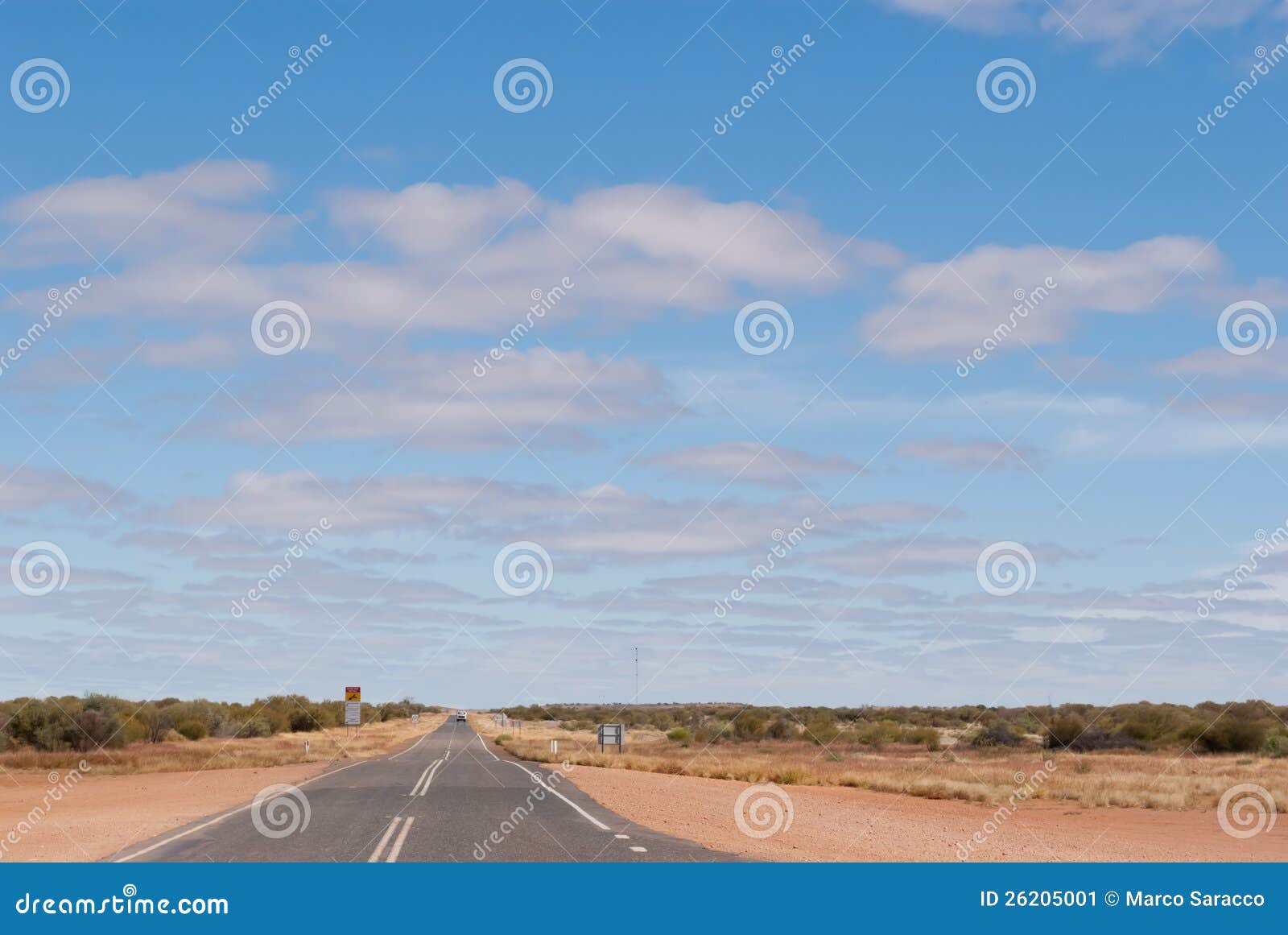 Road in the Australian Outback Stock Image - Image of silence, south ...