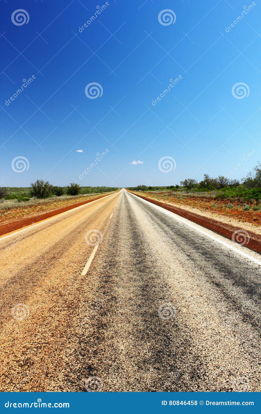 Road through Australian Outback Stock Photo - Image of tarmac ...