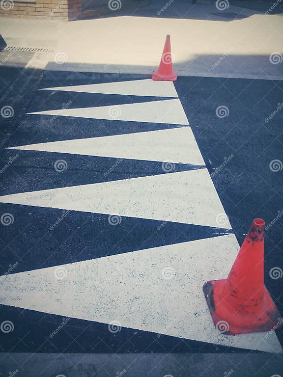 Road stock image. Image of painted, badem, urban, sign - 52593471