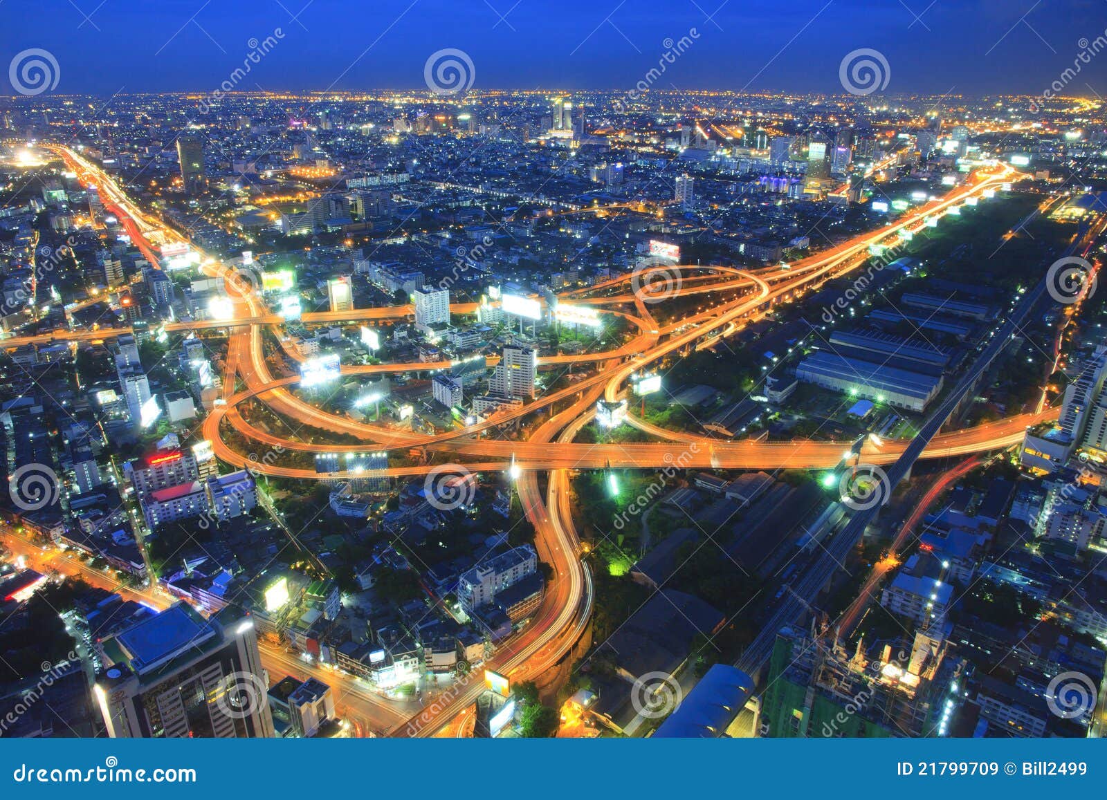 Road, Bangkok. stock image. Image of skyscraper, town - 21799709