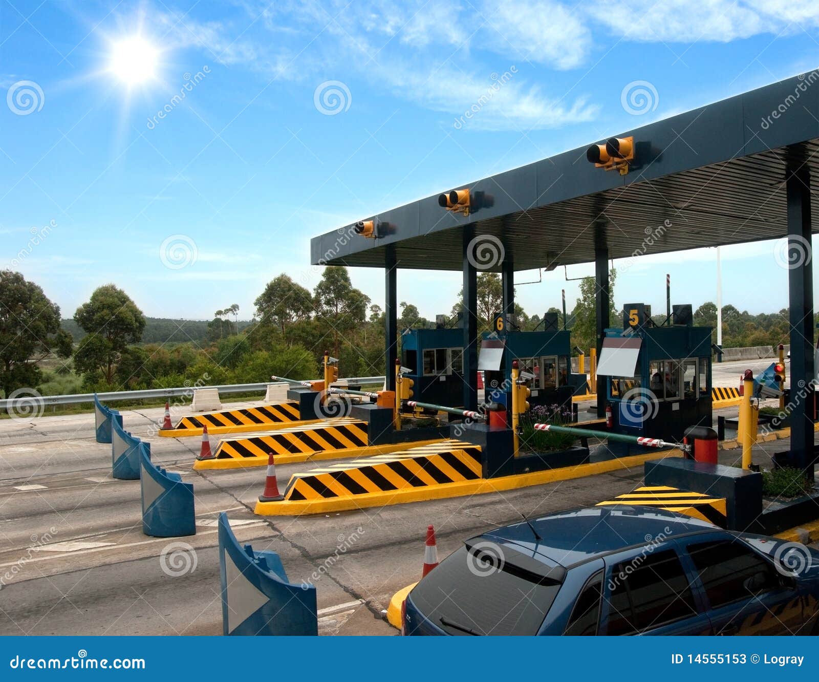 Road bar stock image. Image of security, traffic, buisnes - 14555153