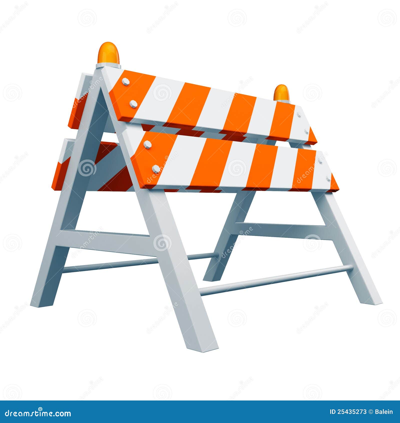 Set Road Barrier, Traffic Sign, Exclamation Mark In Triangle ...