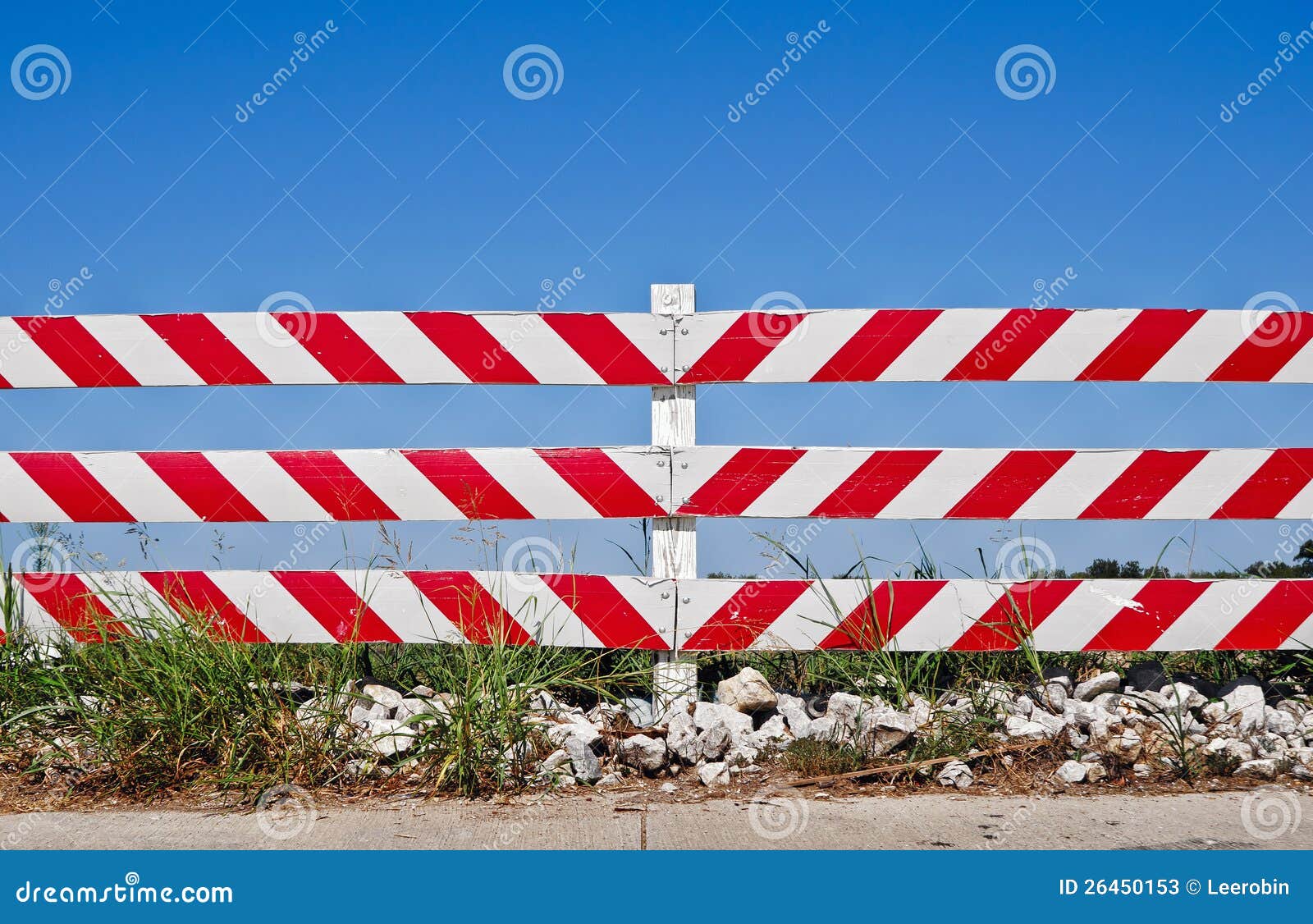 Road Barrier And Traffic Signs Royalty-Free Stock Image | CartoonDealer ...