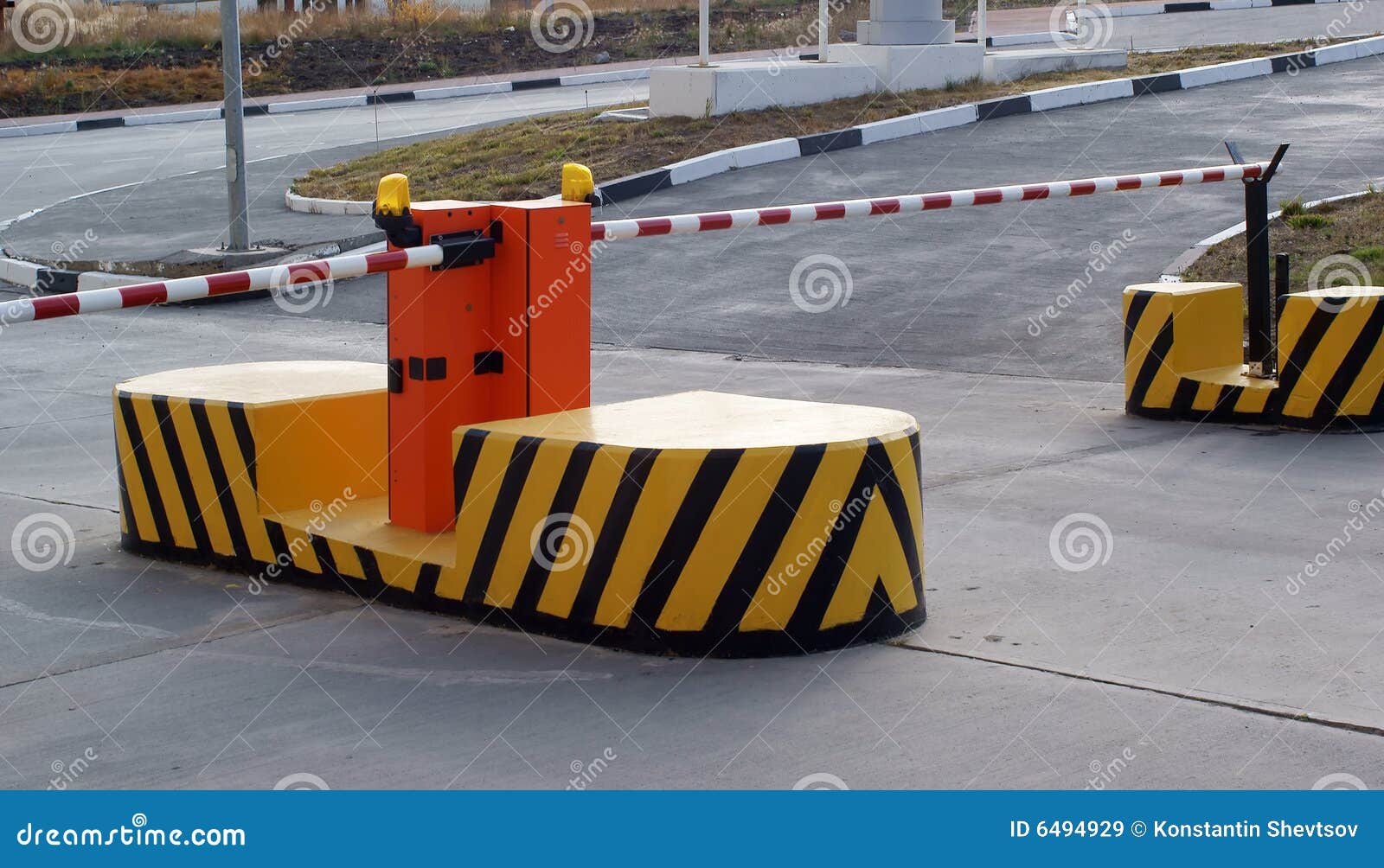 The road barrier stock image. Image of closing, gate, mode - 6494929