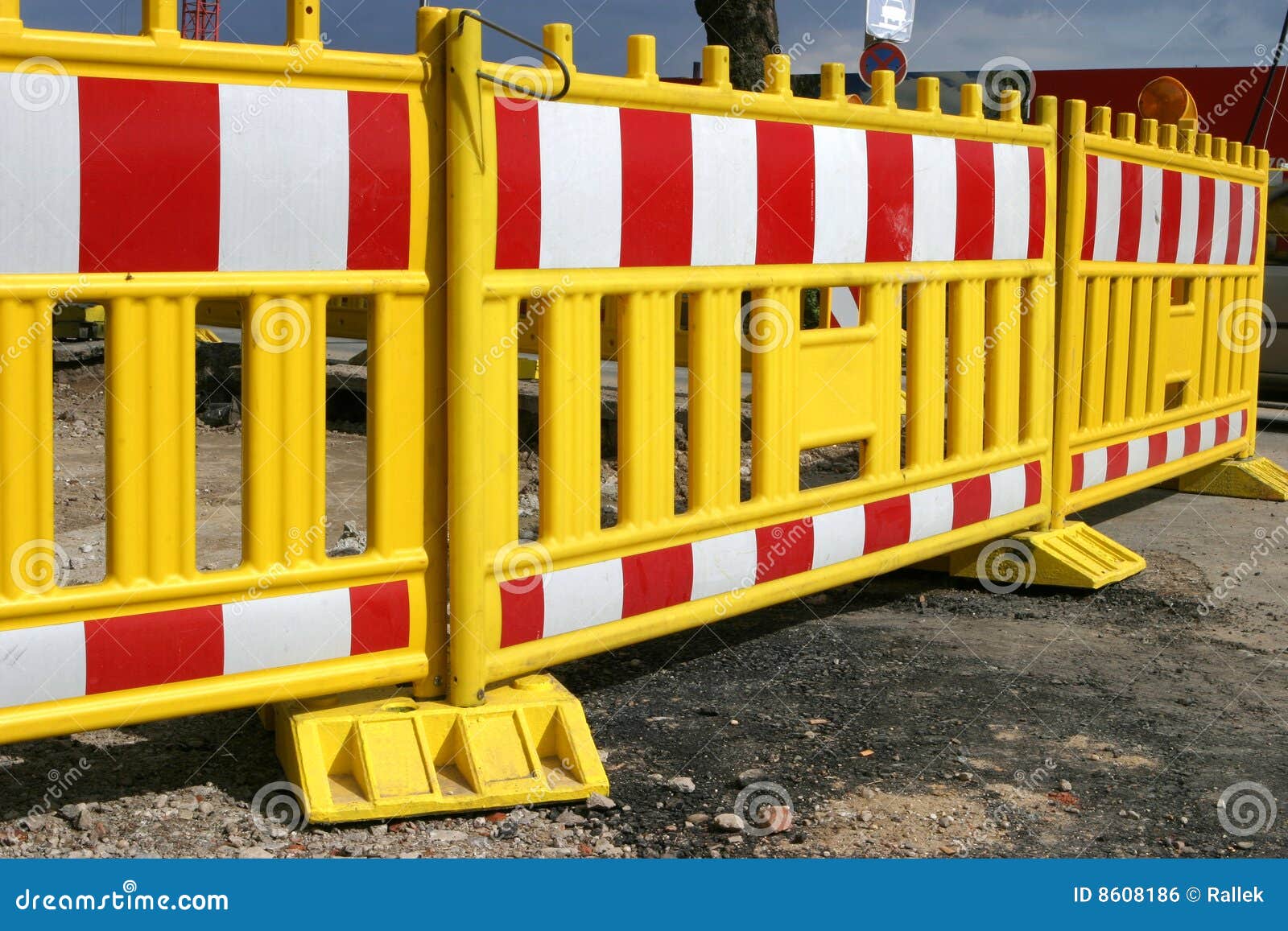 Road barrier stock photo. Image of obstruct, barrier, cordon - 8608186
