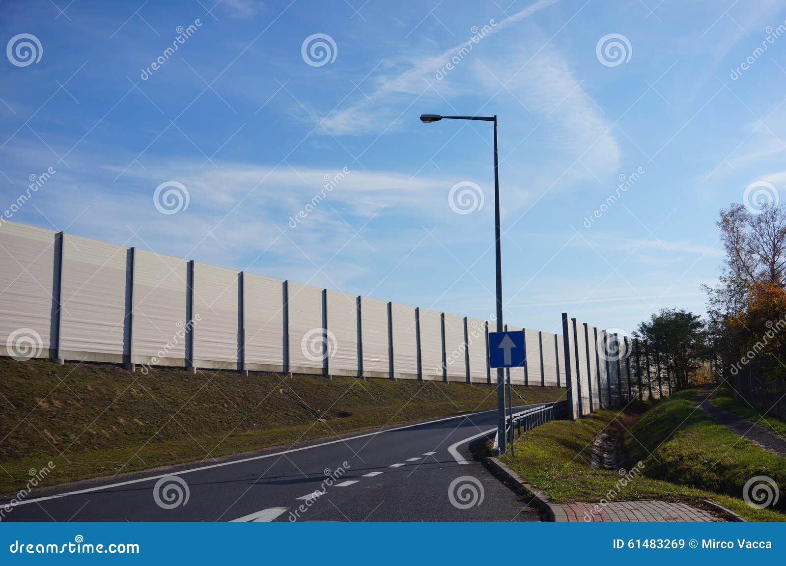 Road with barrier stock image. Image of outdoor, street - 61483269