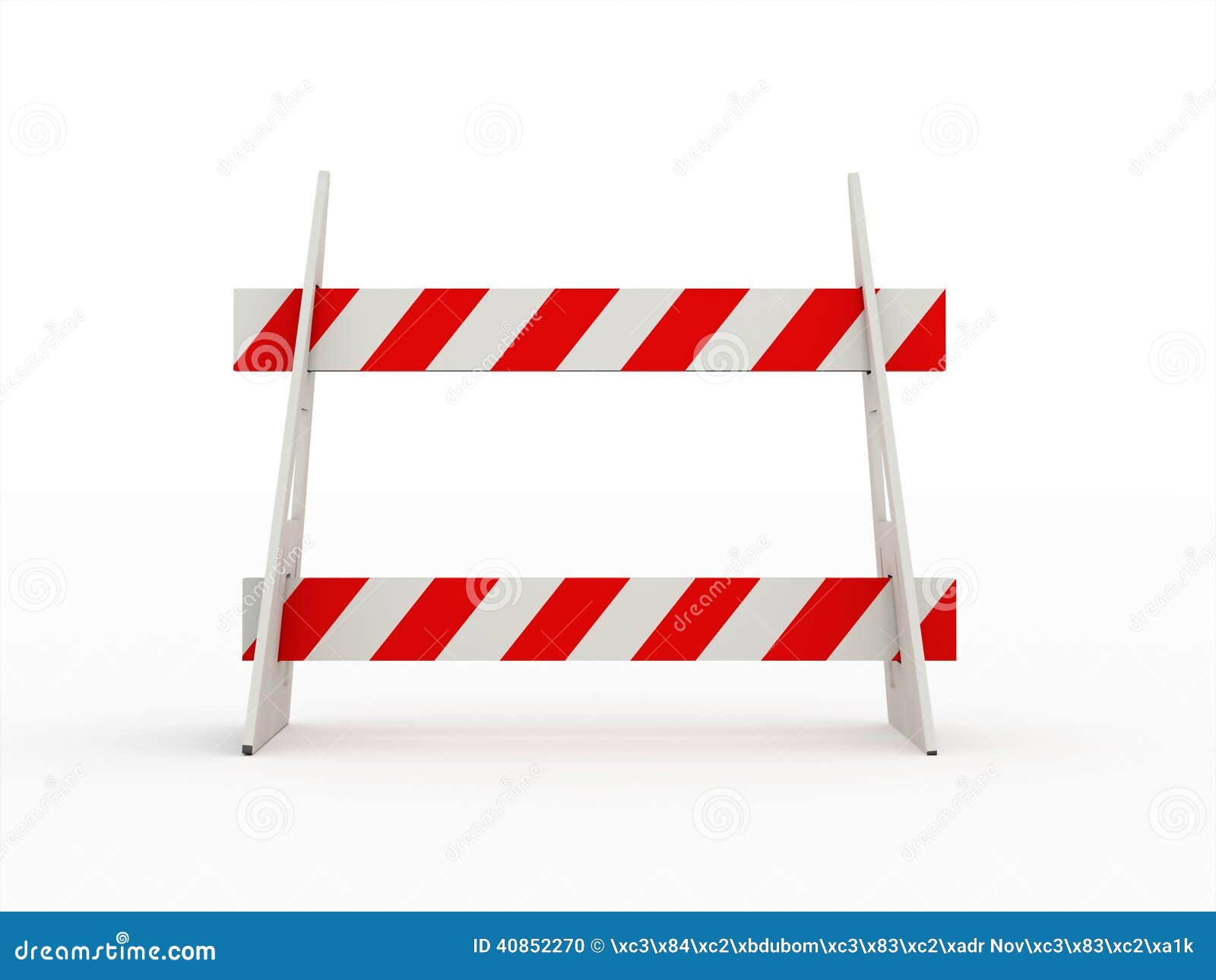 Road barrier red isolated stock illustration. Illustration of activity ...
