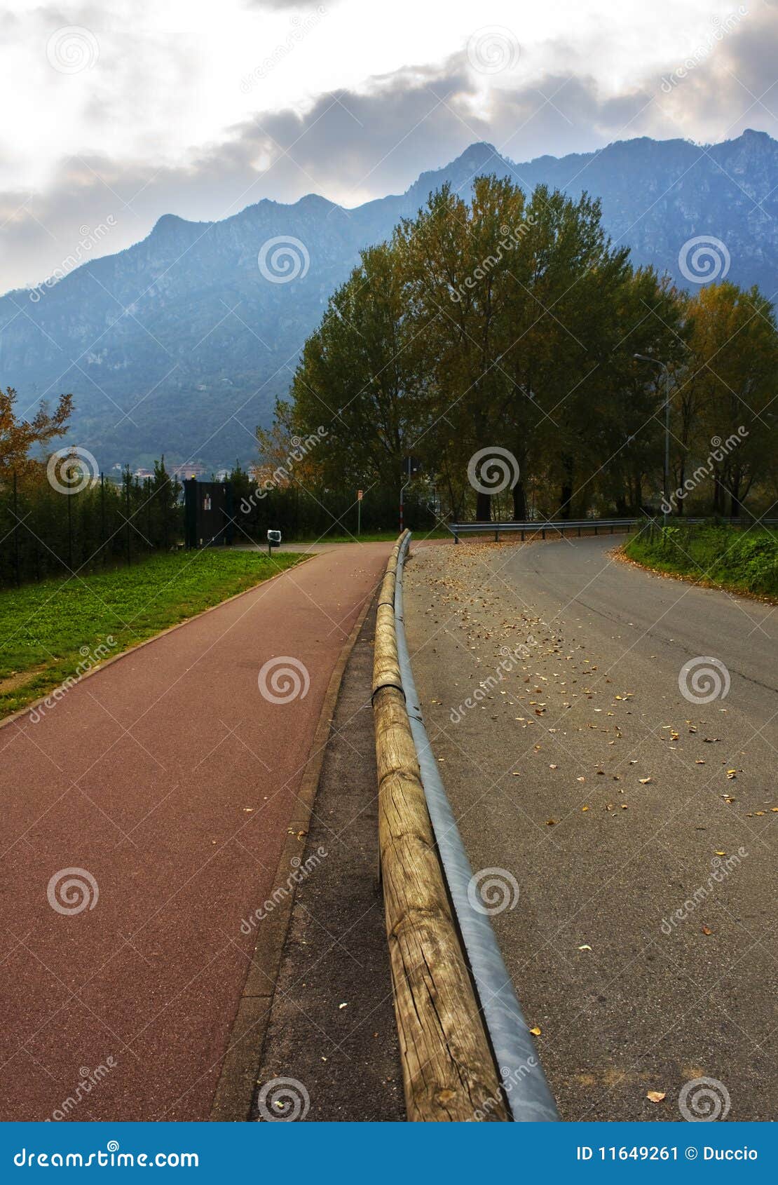 Road and bike path stock image. Image of pedestrian, clouds - 11649261