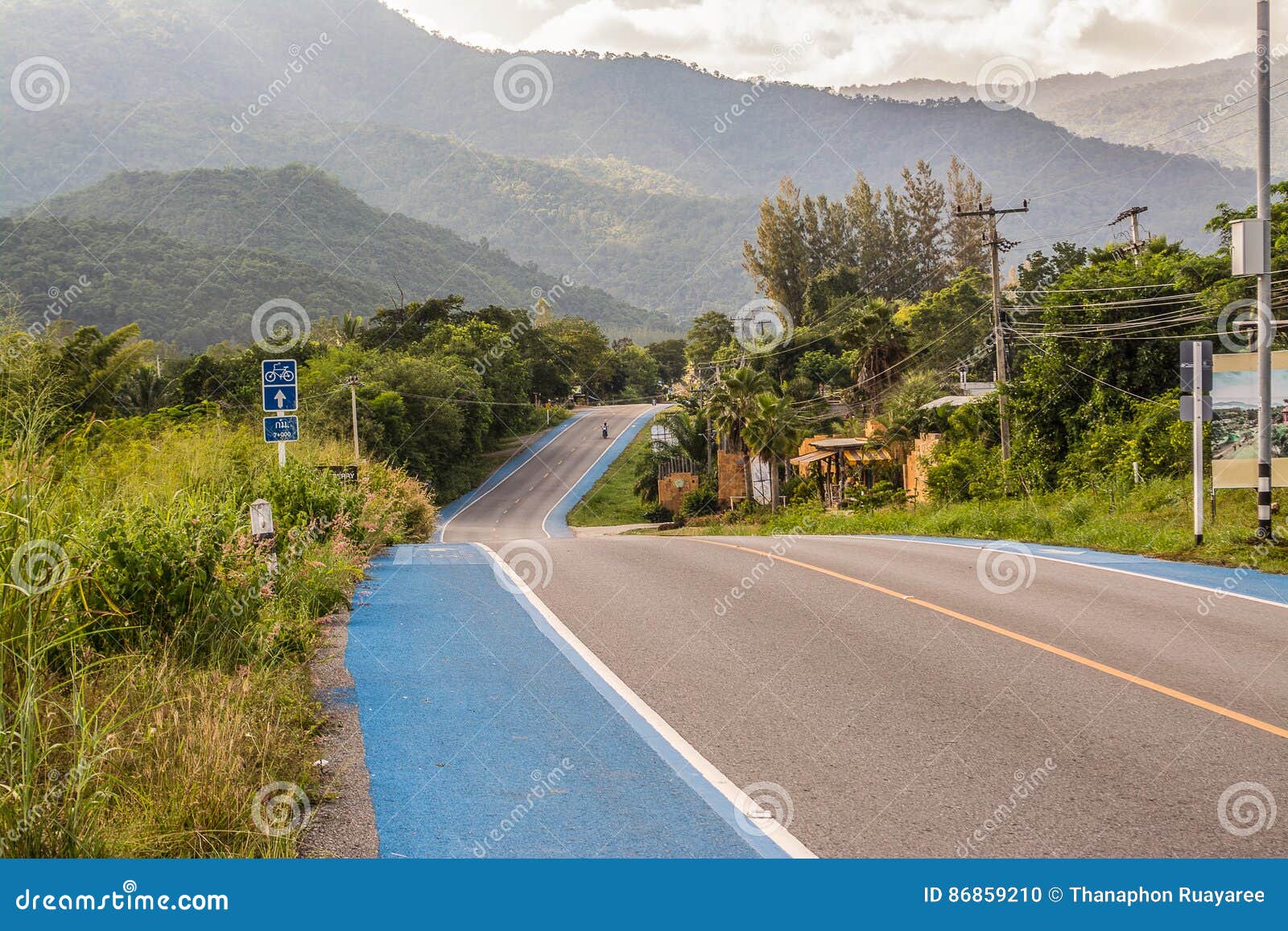 Road and Bike track stock photo. Image of track, hill - 86859210