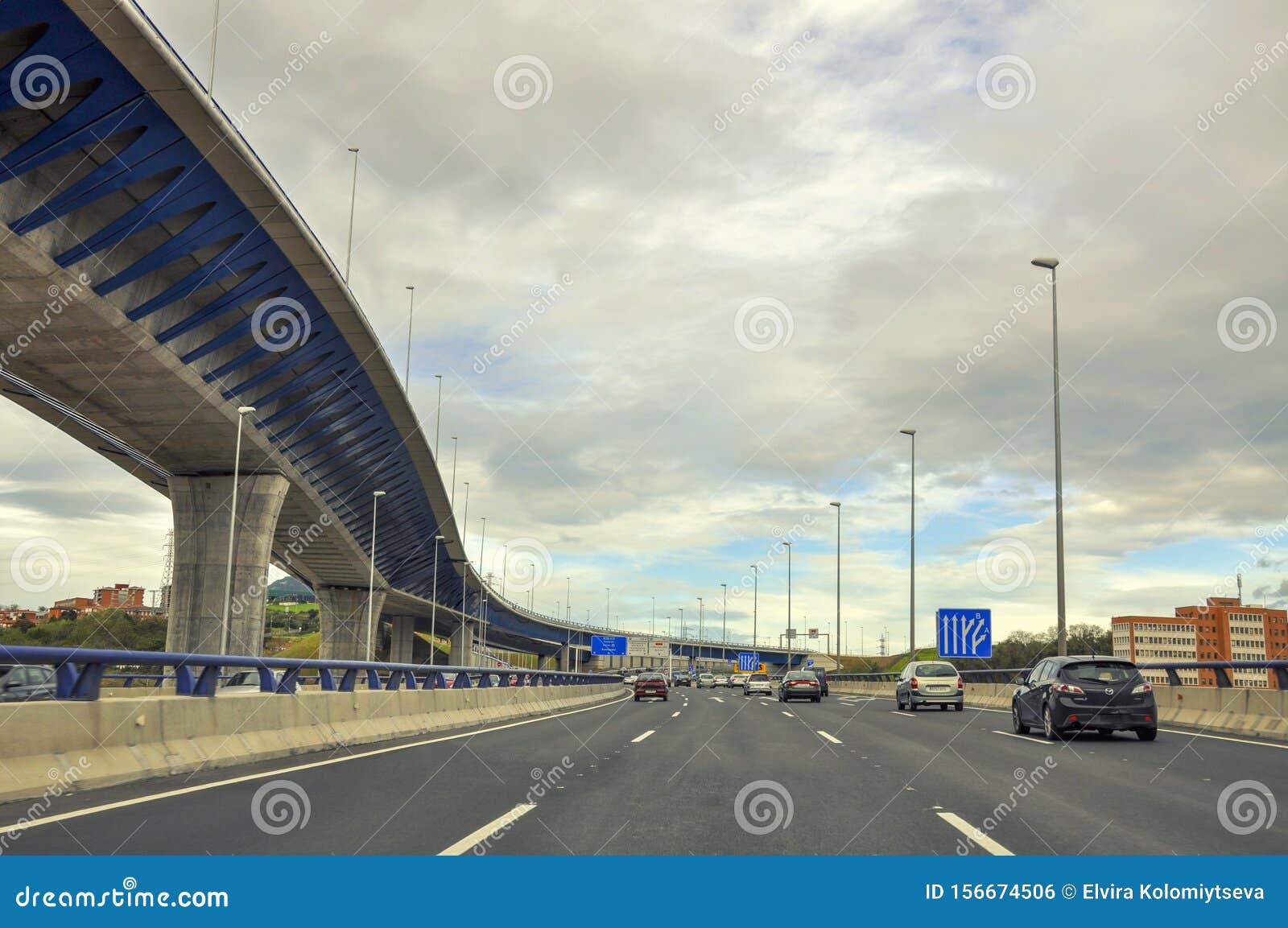 Road from Bilbao To Santander, Spain Editorial Photo - Image of ...