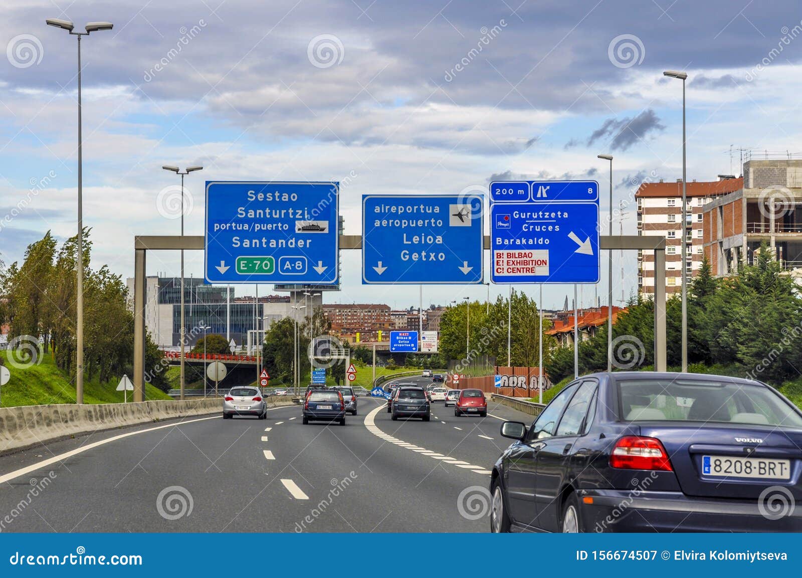 Road from Bilbao To Santander, Spain Editorial Photography - Image of ...