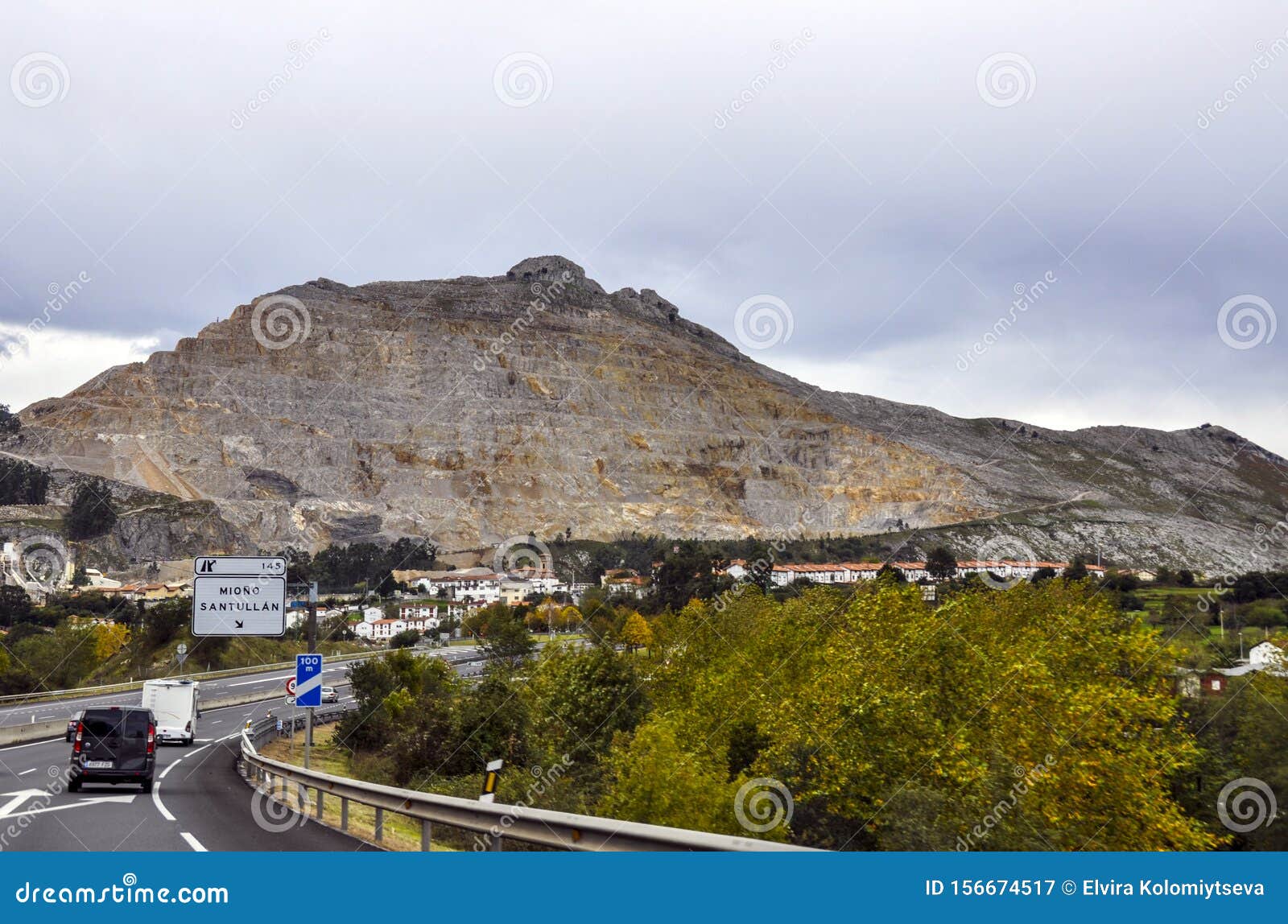 Road from Bilbao To Santander, Spain Editorial Photography - Image of ...