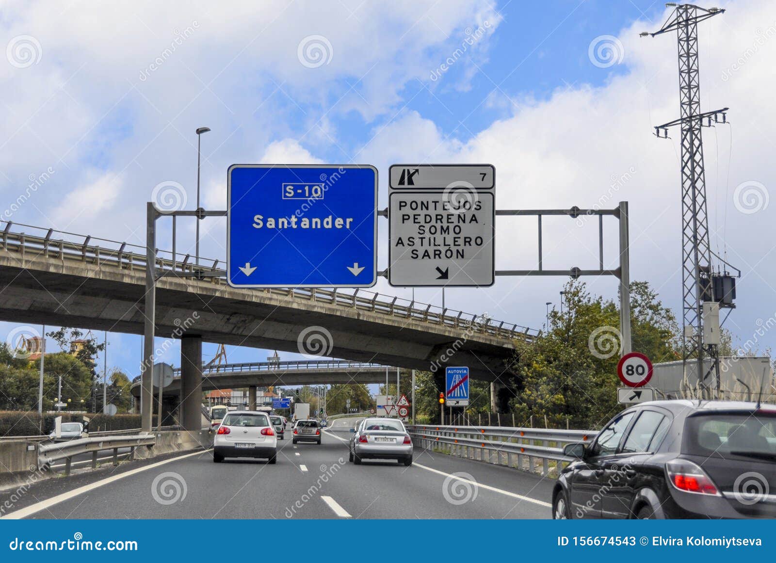 Road from Bilbao To Santander, Spain Editorial Stock Photo - Image of ...