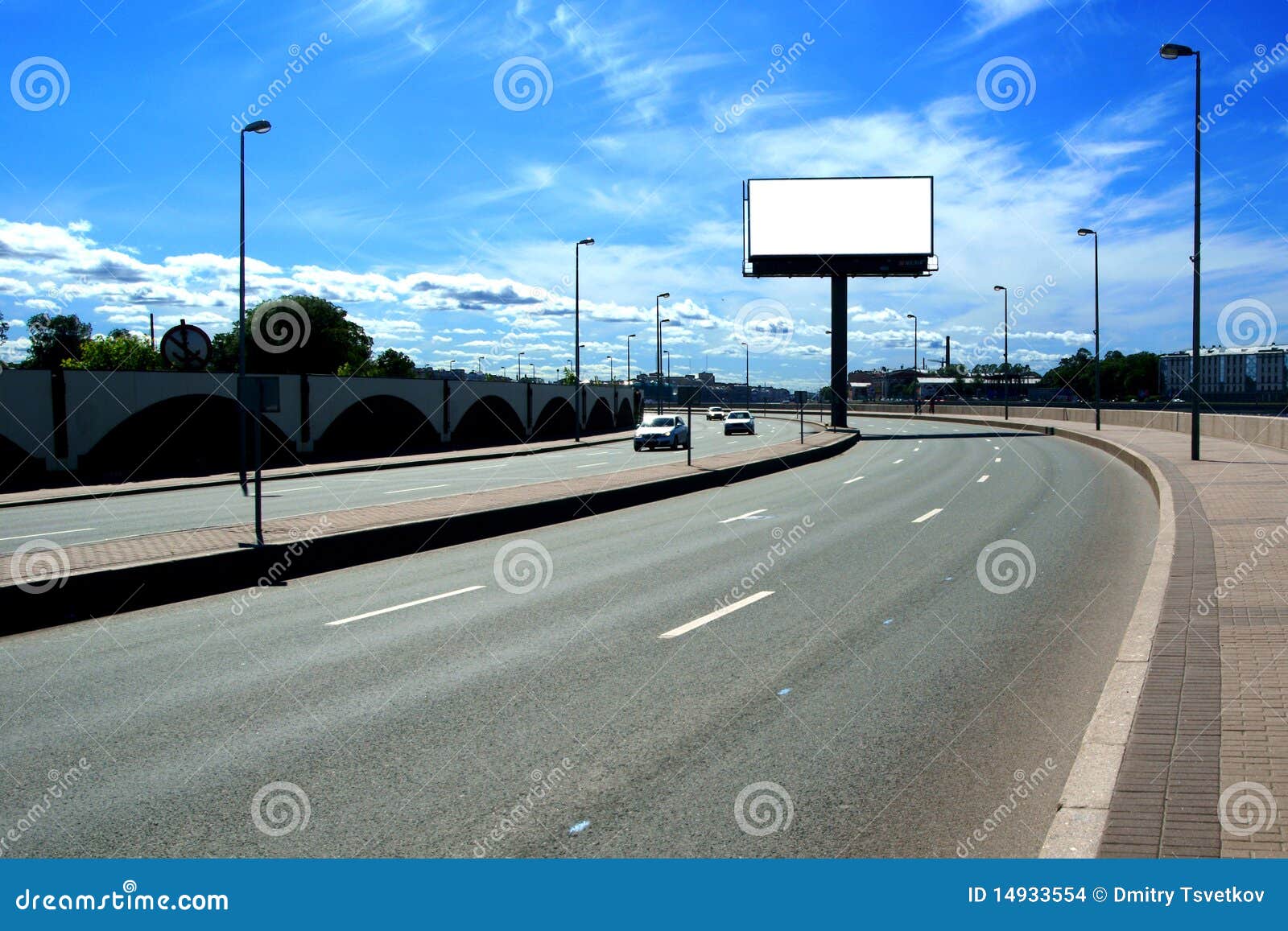 Road billboard stock photo. Image of scenic, poster, text - 14933554
