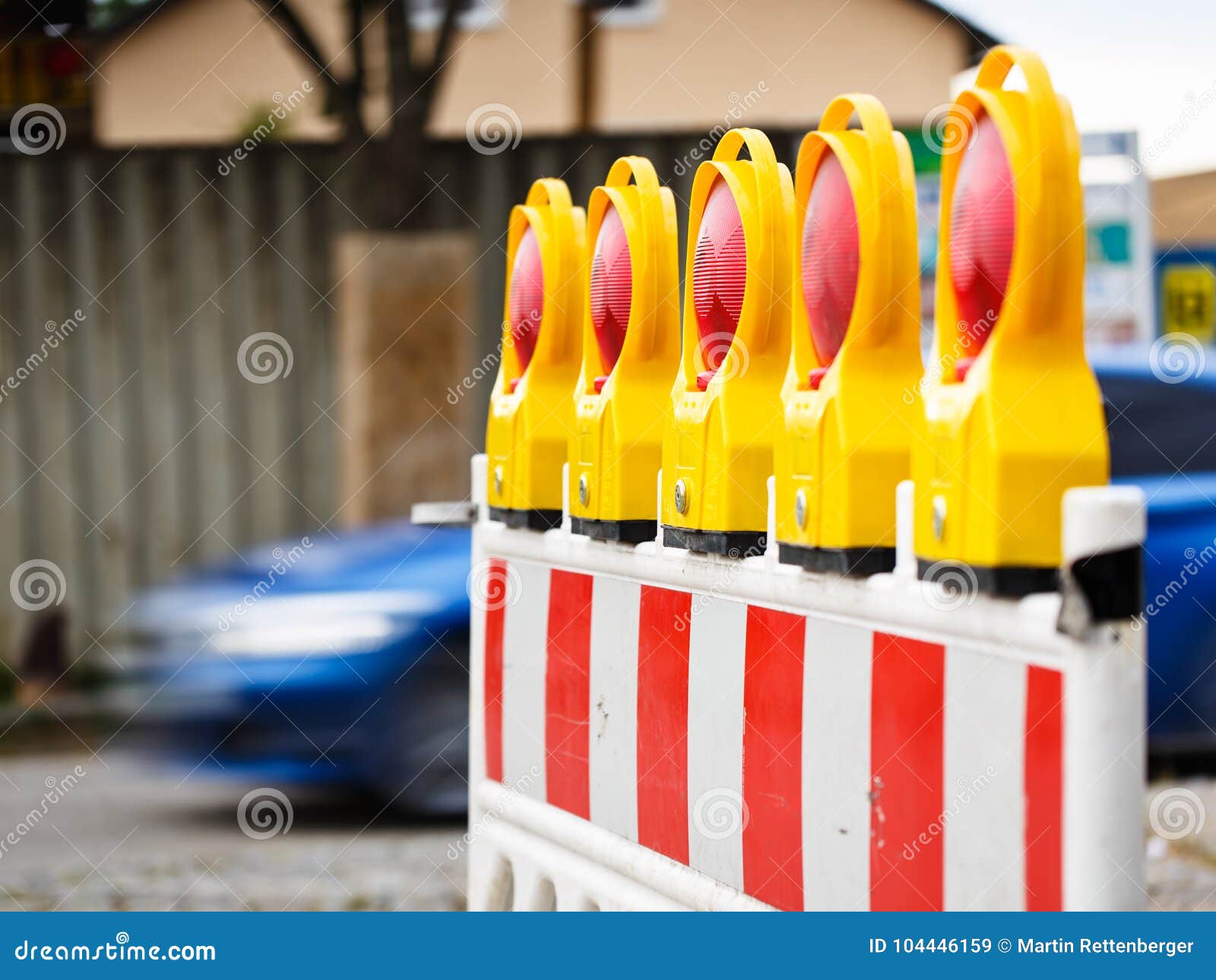 Road block stock image. Image of traffic, repair, danger - 104446159