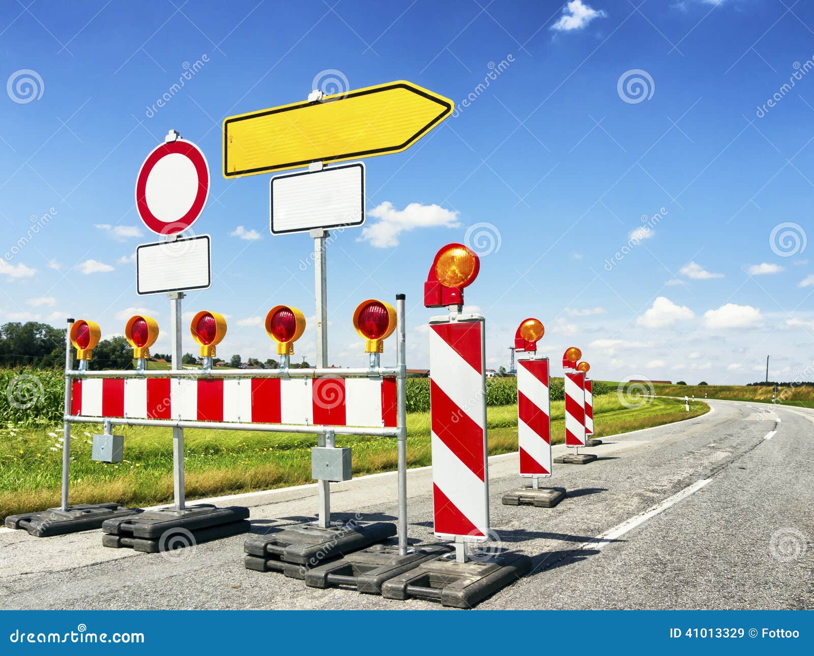 Road block stock image. Image of contemporary, objects - 41013329