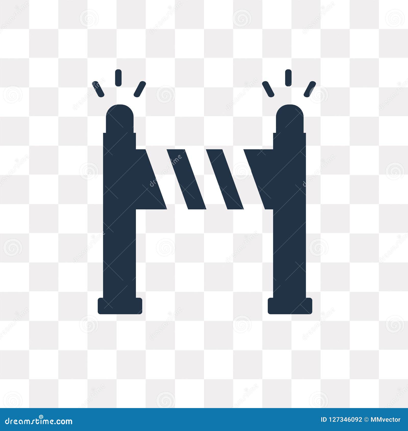 Road Blockade Vector Icon On White Background. Flat Vector Road ...