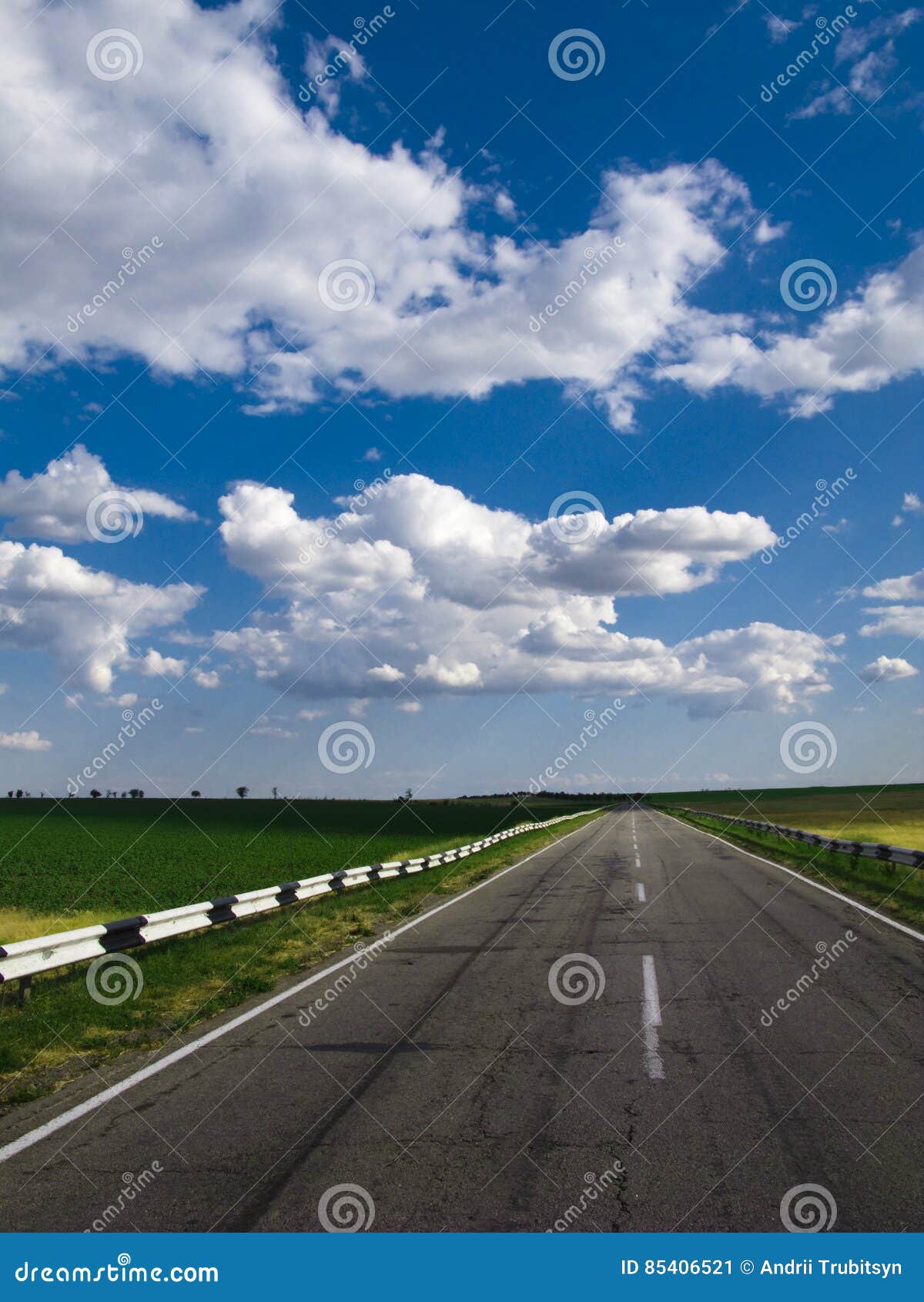 Road blue sky stock image. Image of green, countryside - 85406521