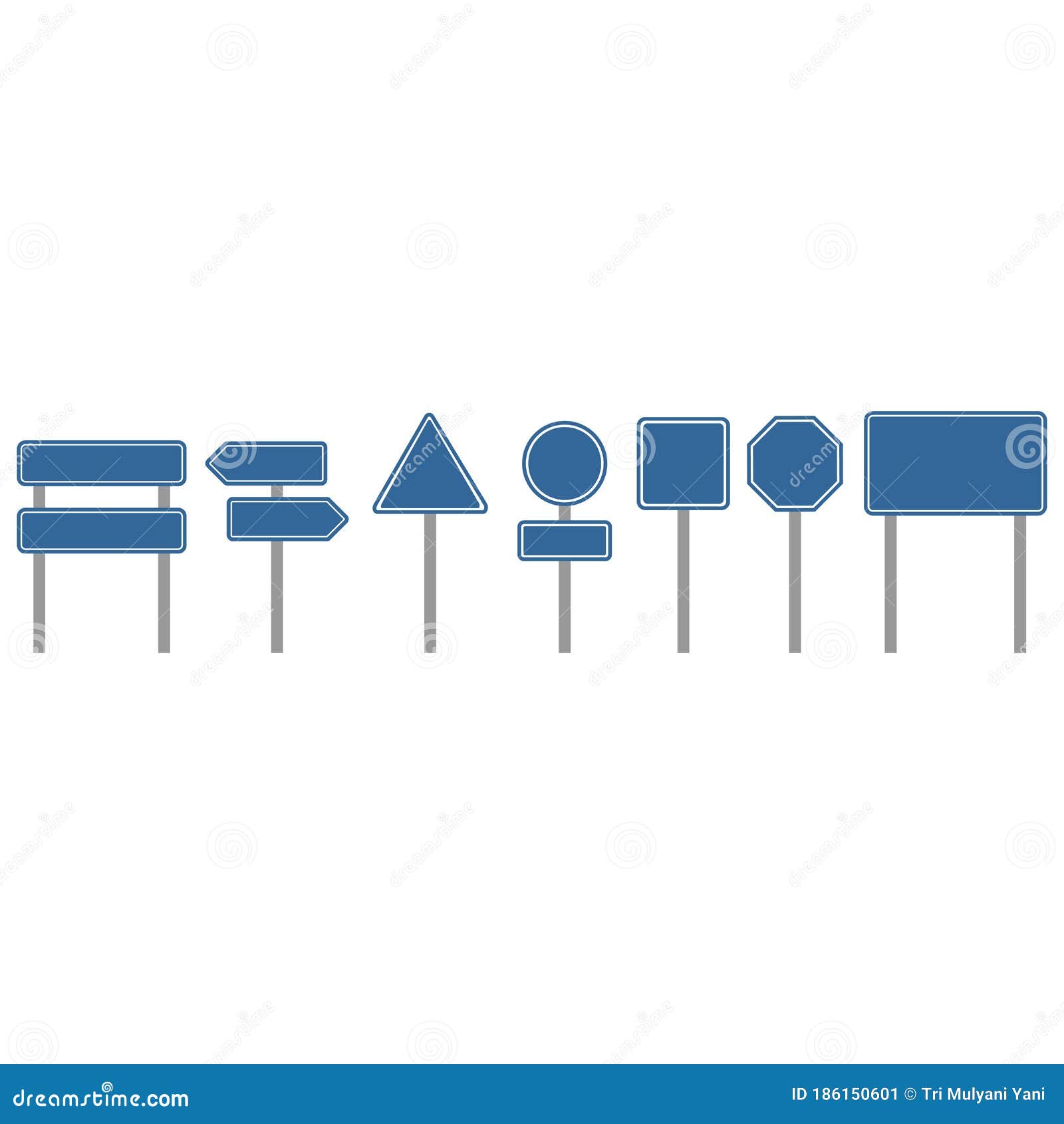 Road Board Sign Icon Vector Design Symbol Stock Vector - Illustration ...