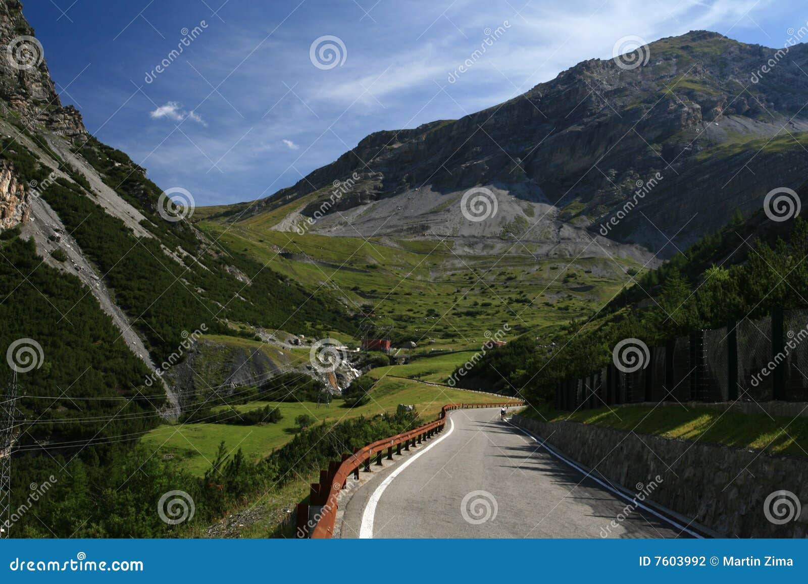 Road from Bormio To Passo Stelvio Stock Photo - Image of europe, clouds ...