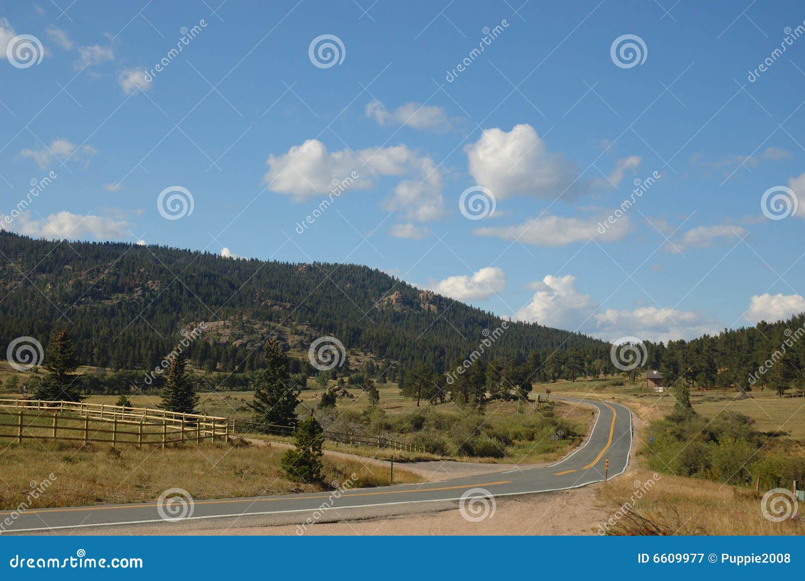 A Road in Boulder, Colorado Stock Image - Image of blue, road: 6609977